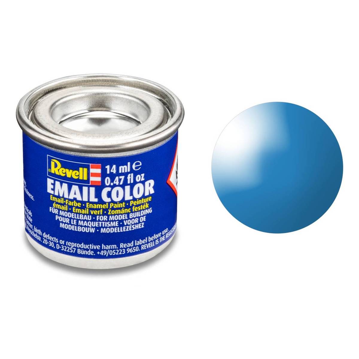Revell Light Blue Gloss Enamel Paint 14ml (50) | Hobbycraft