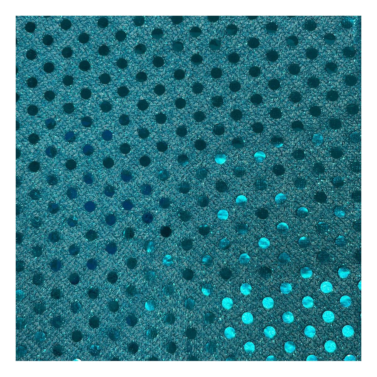 Turquoise Sequin Polyester Jersey Fabric by the Metre | Hobbycraft