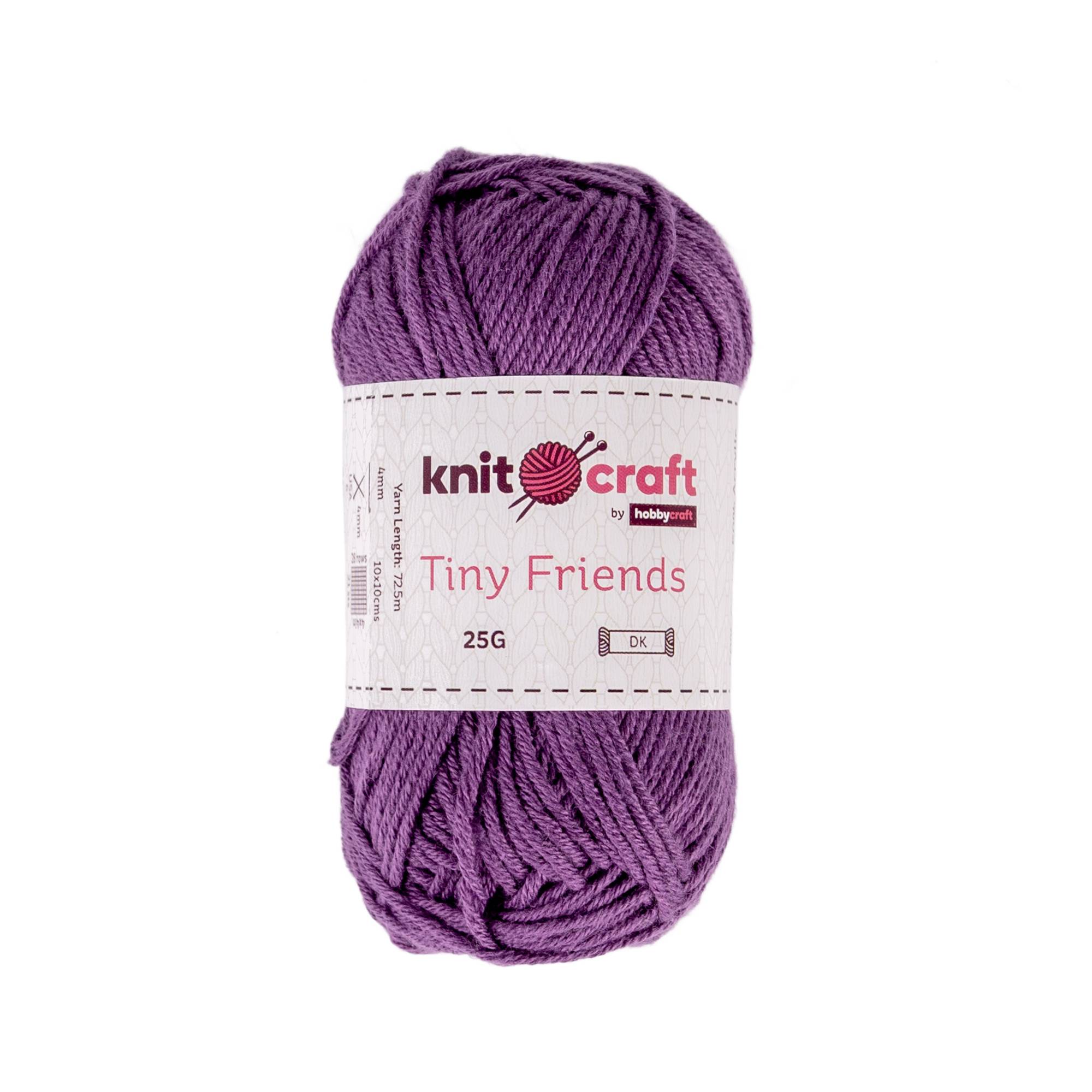 Knitcraft Purple Tiny Friends Yarn 25g | Hobbycraft