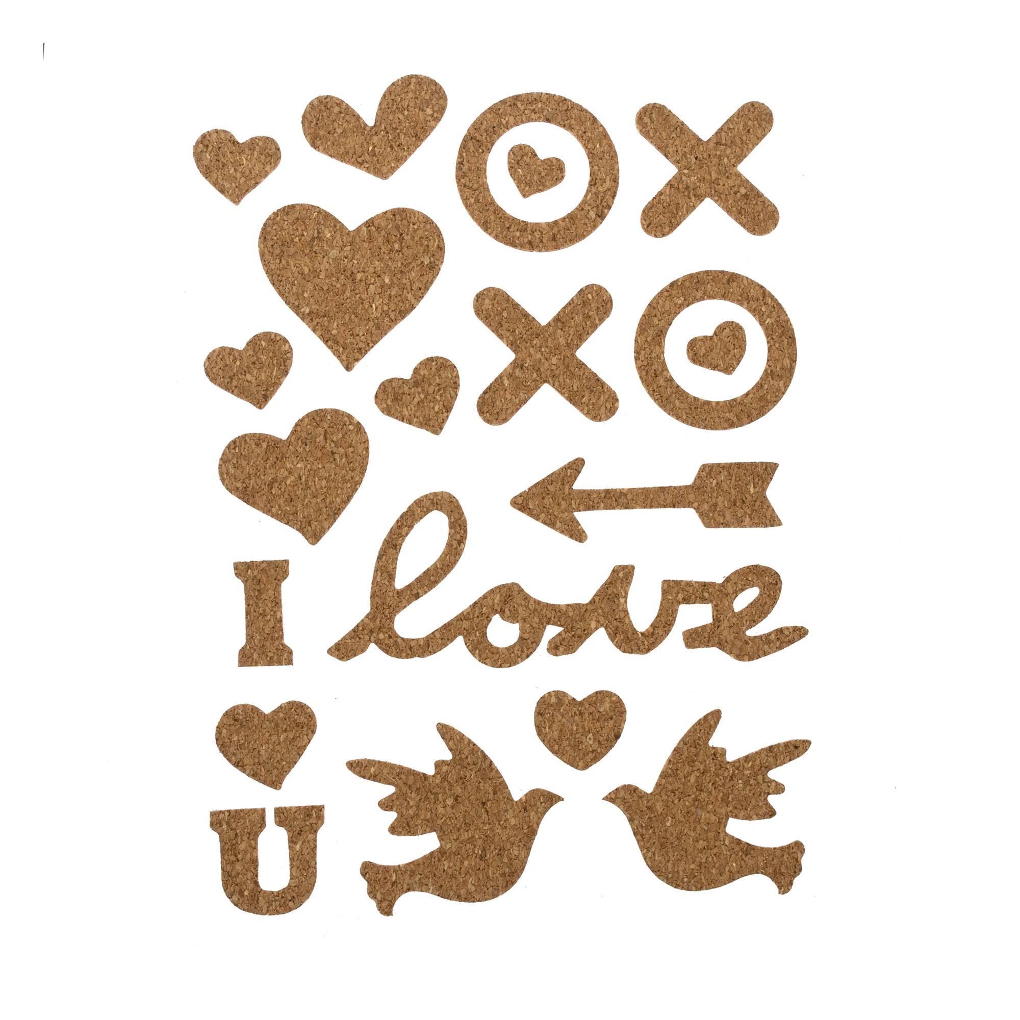 Love Cork Stickers 20 Pack | Hobbycraft