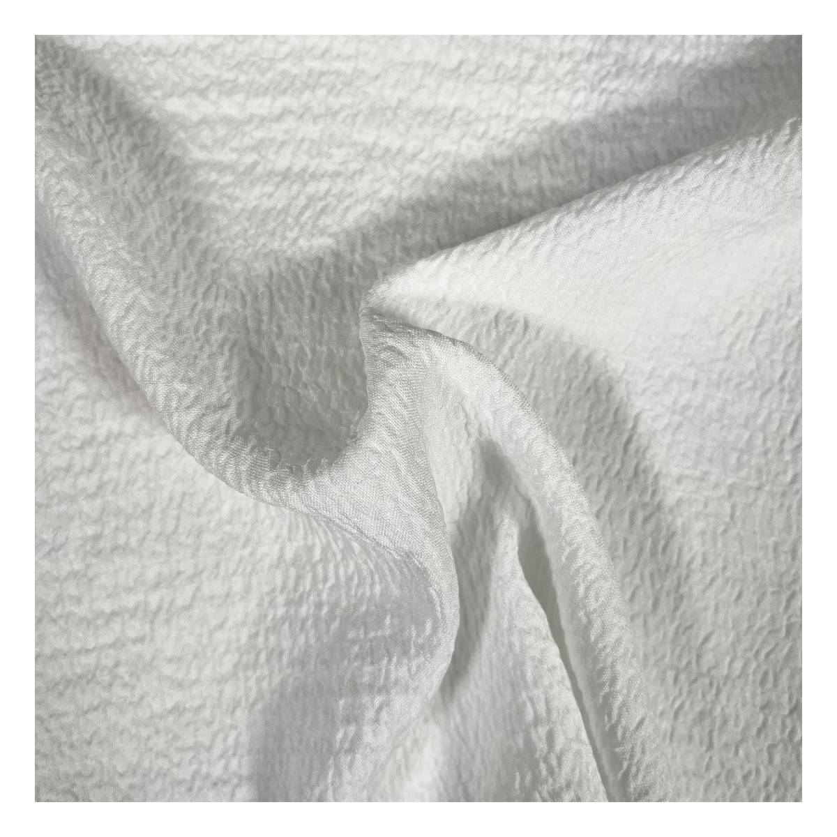 White Crinkle Plain Dyed Fabric by the Metre | Hobbycraft