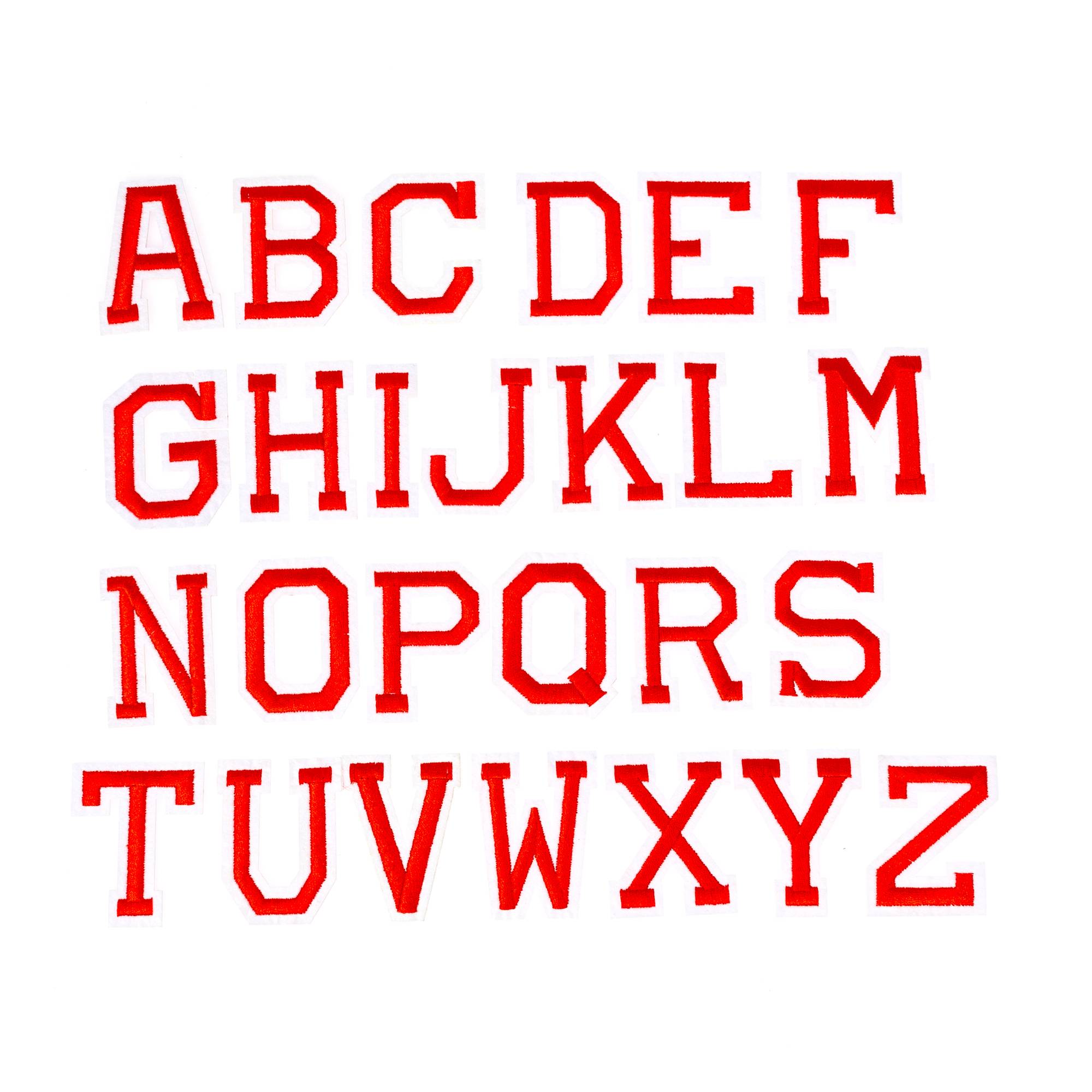 Red Alphabet Fabric Letters 26 Pack | Hobbycraft