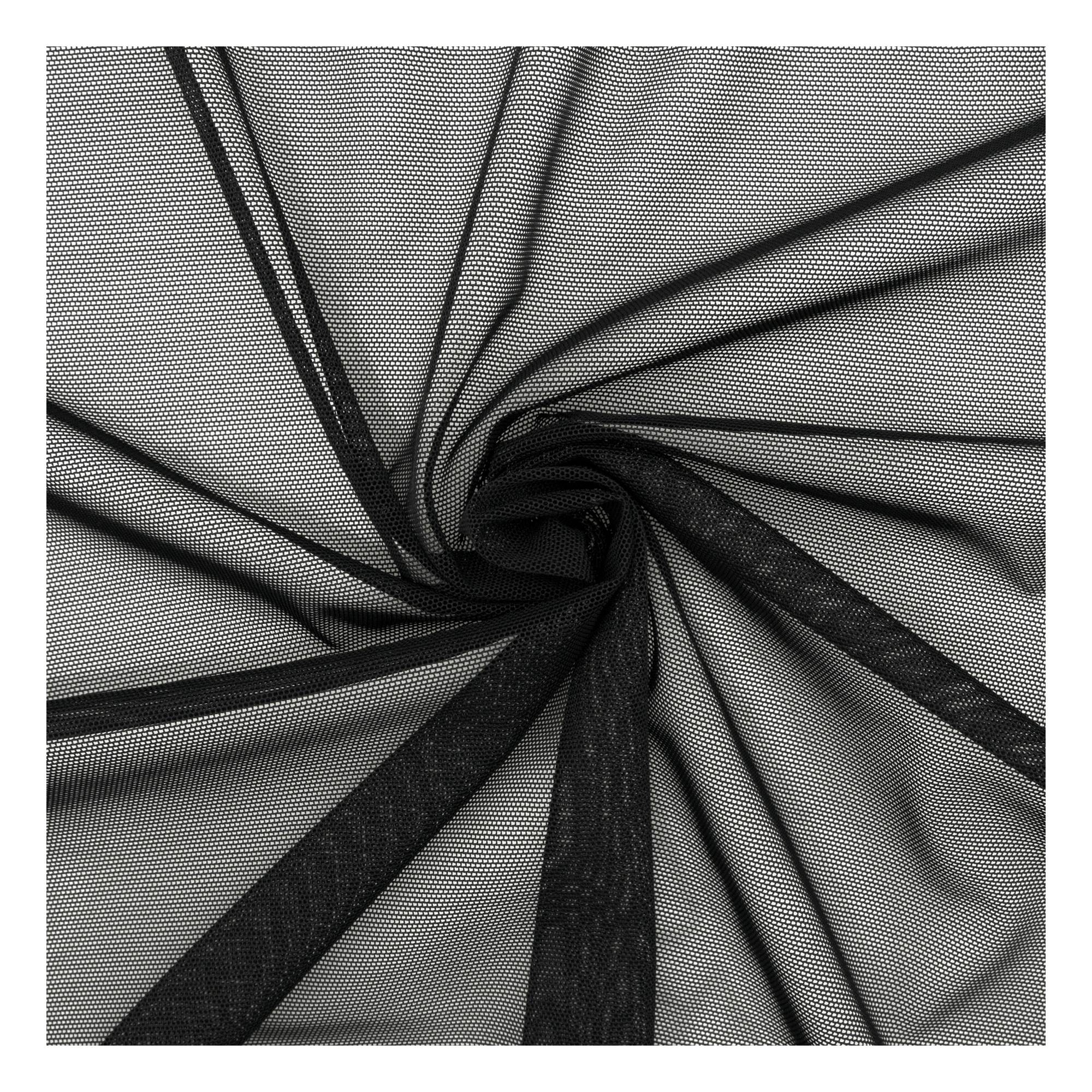 Black Spandex Mesh Fabric by the Metre | Hobbycraft