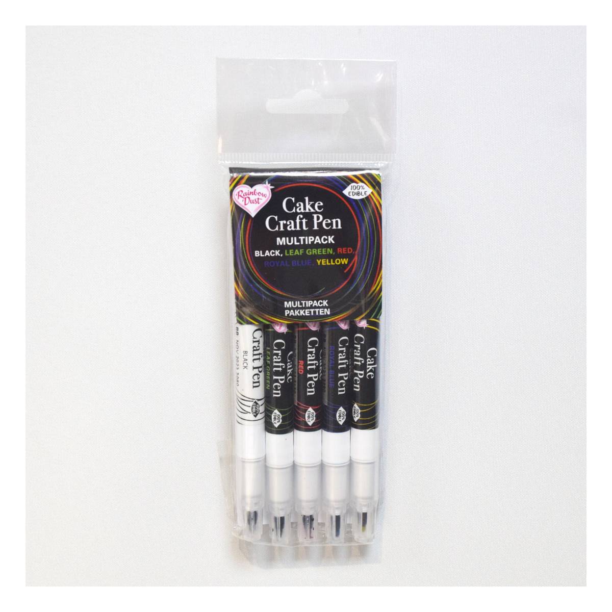 Rainbow Dust Double-Ended Edible Food Pen 5 Pack | Hobbycraft