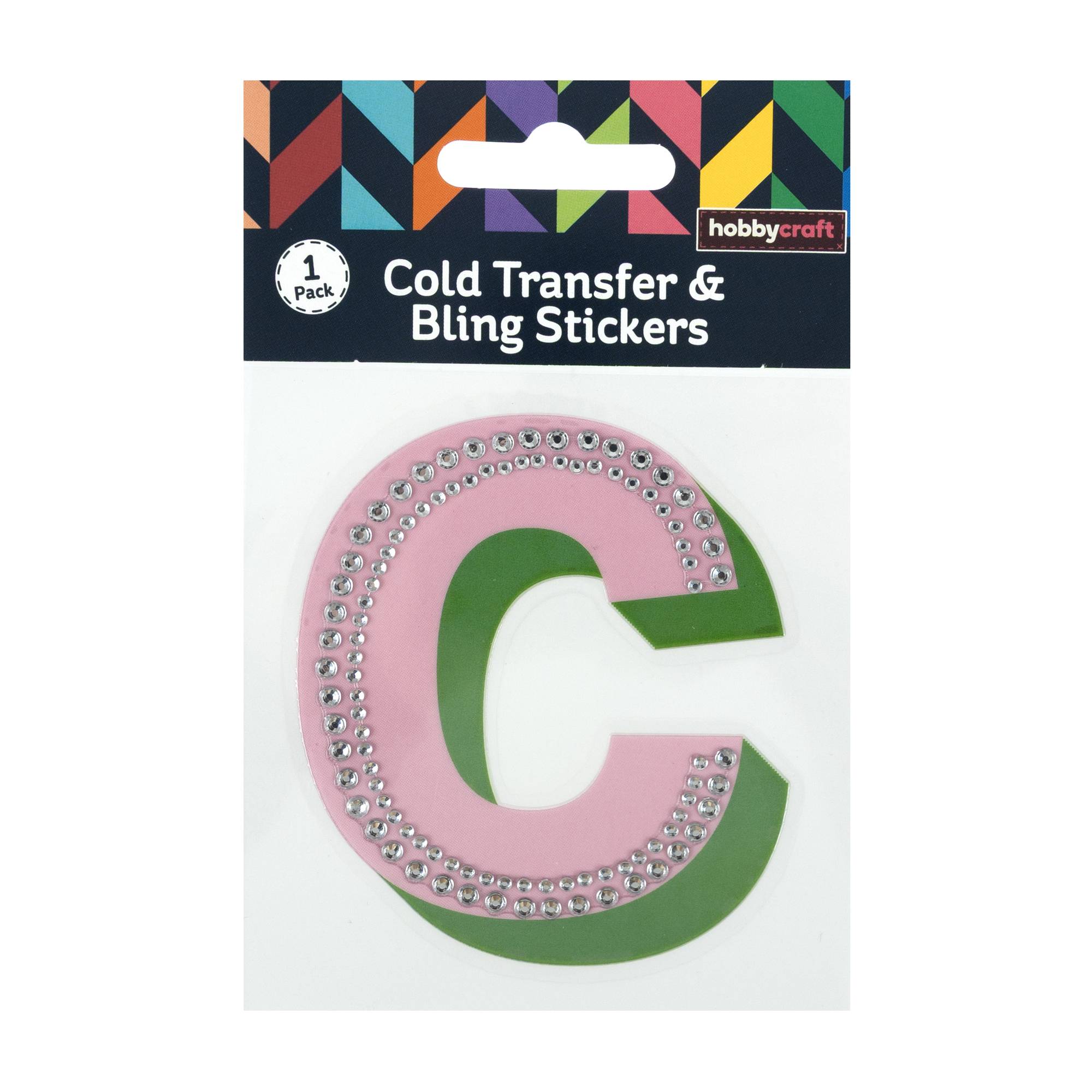 Cold Transfer and Bling Letter C Sticker Set | Hobbycraft