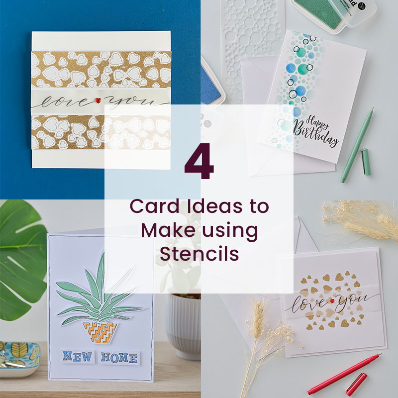 4 Card Ideas to Make using Stencils | Hobbycraft