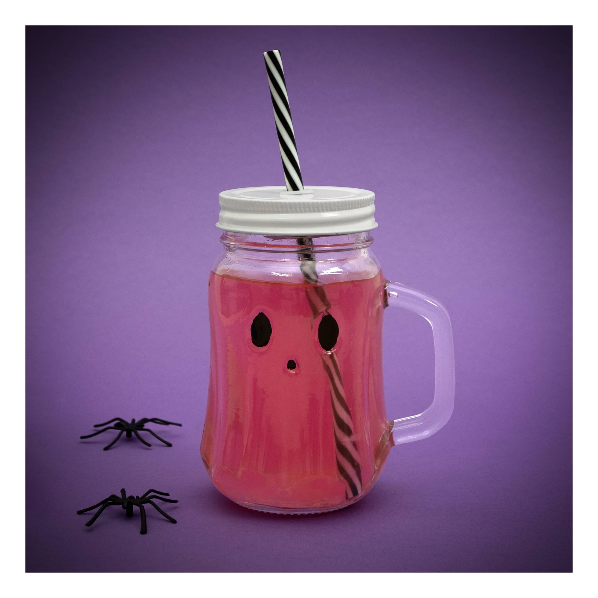 Clear Glass Ghost Drinking Jar | Hobbycraft