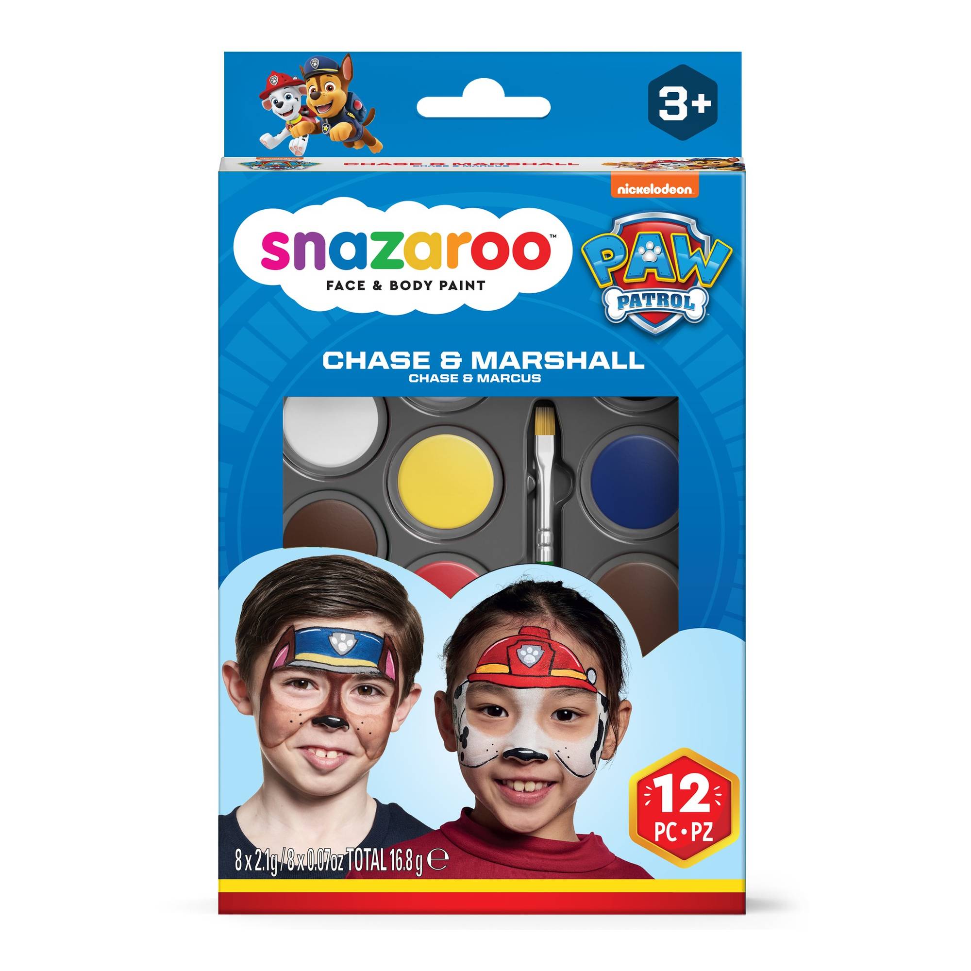 Snazaroo Paw Patrol Chase and Marshall Face Painting Kit | Hobbycraft