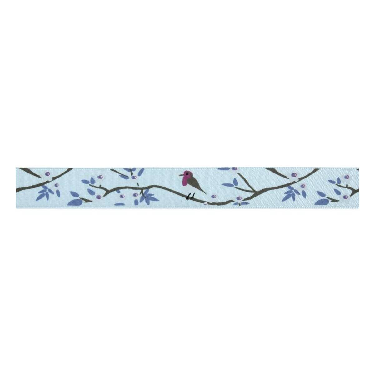 Blue Robin Cotton Ribbon 15mm x 5m | Hobbycraft