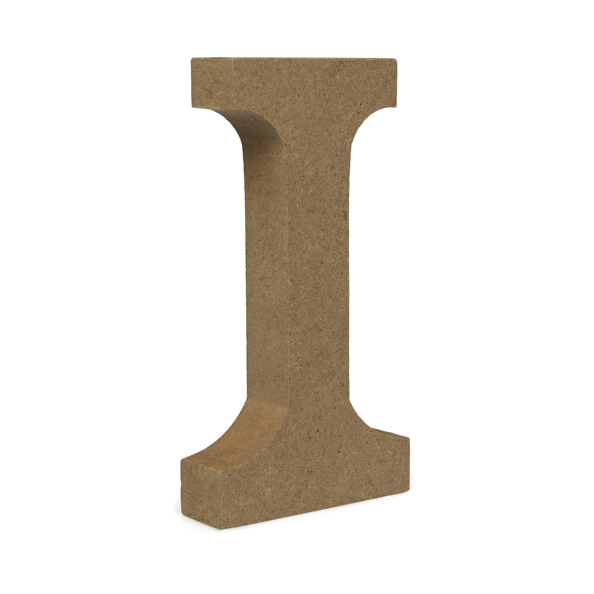 MDF Wooden Letter I 13cm | Hobbycraft
