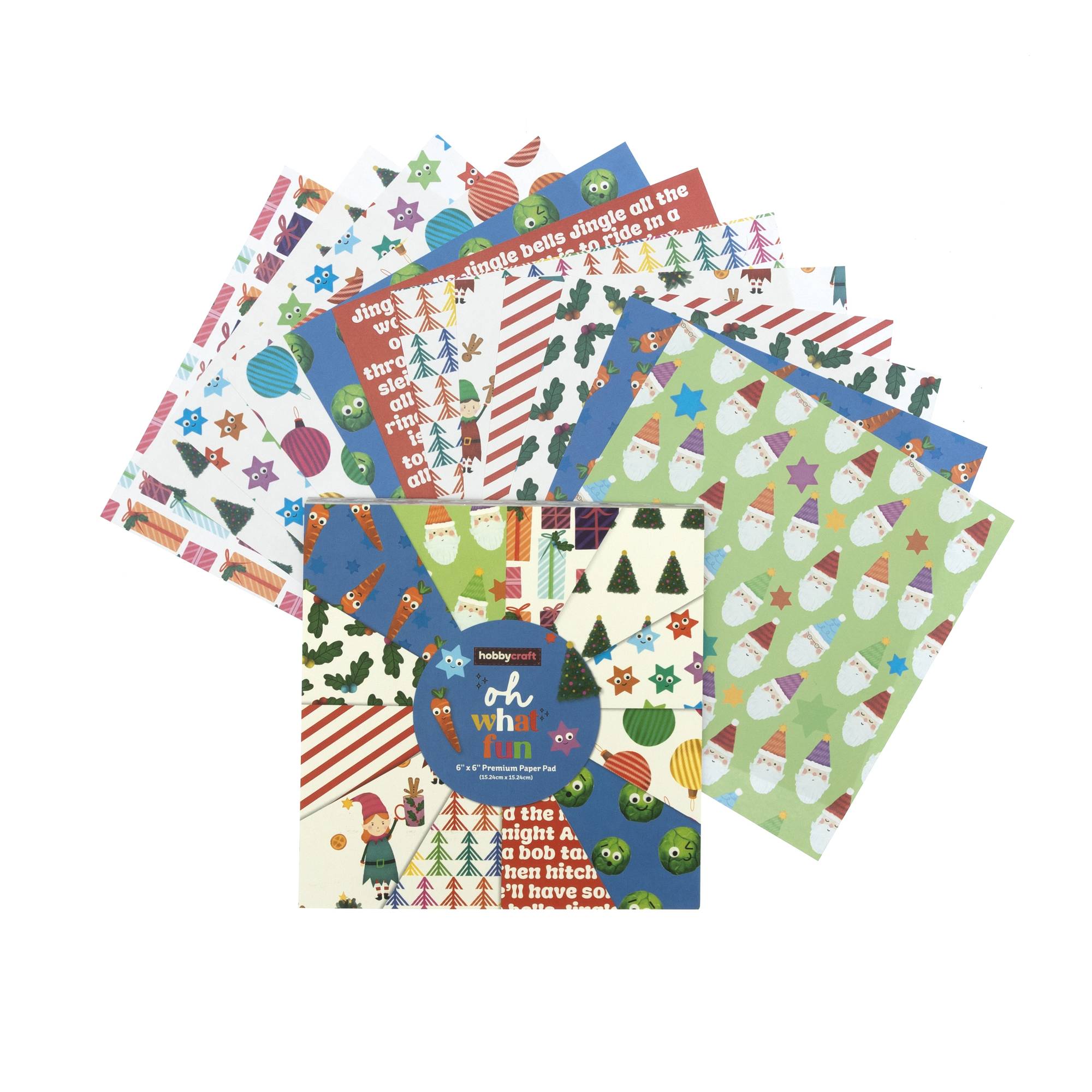Oh What Fun 6 x 6 Inches Paper Pad 24 Sheets | Hobbycraft