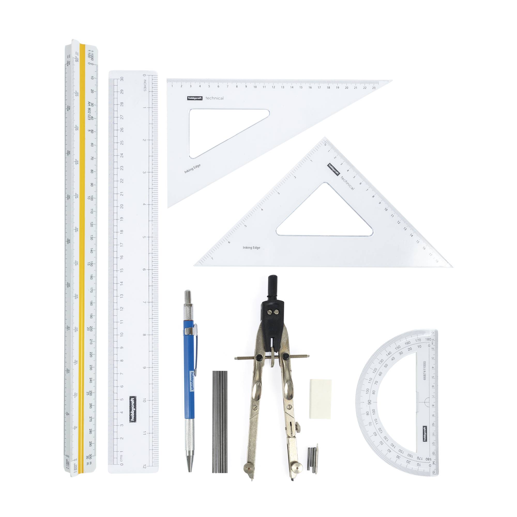 Drafting Set 7 Pieces | Hobbycraft