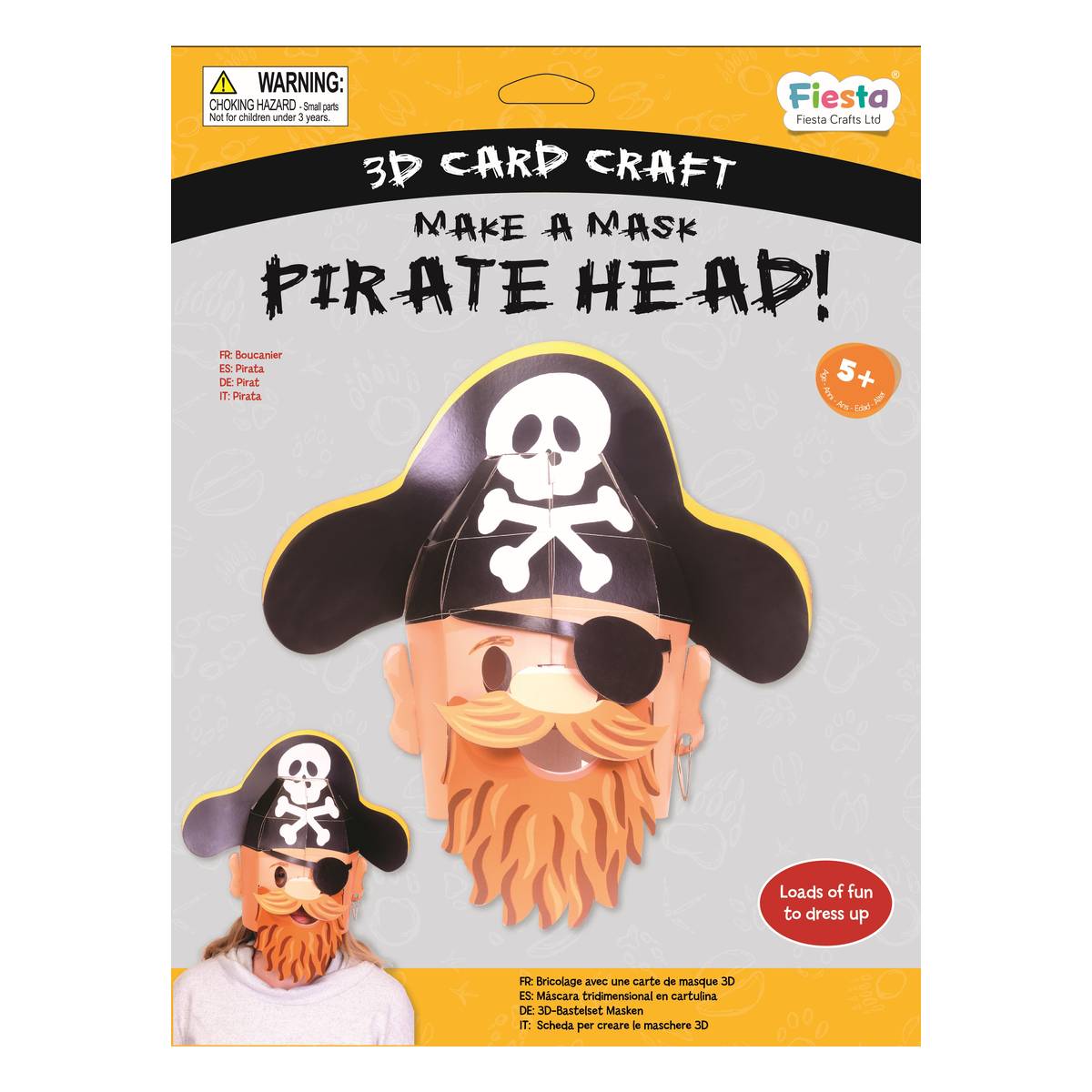 Make a 3D Pirate Head Mask Kit | Hobbycraft