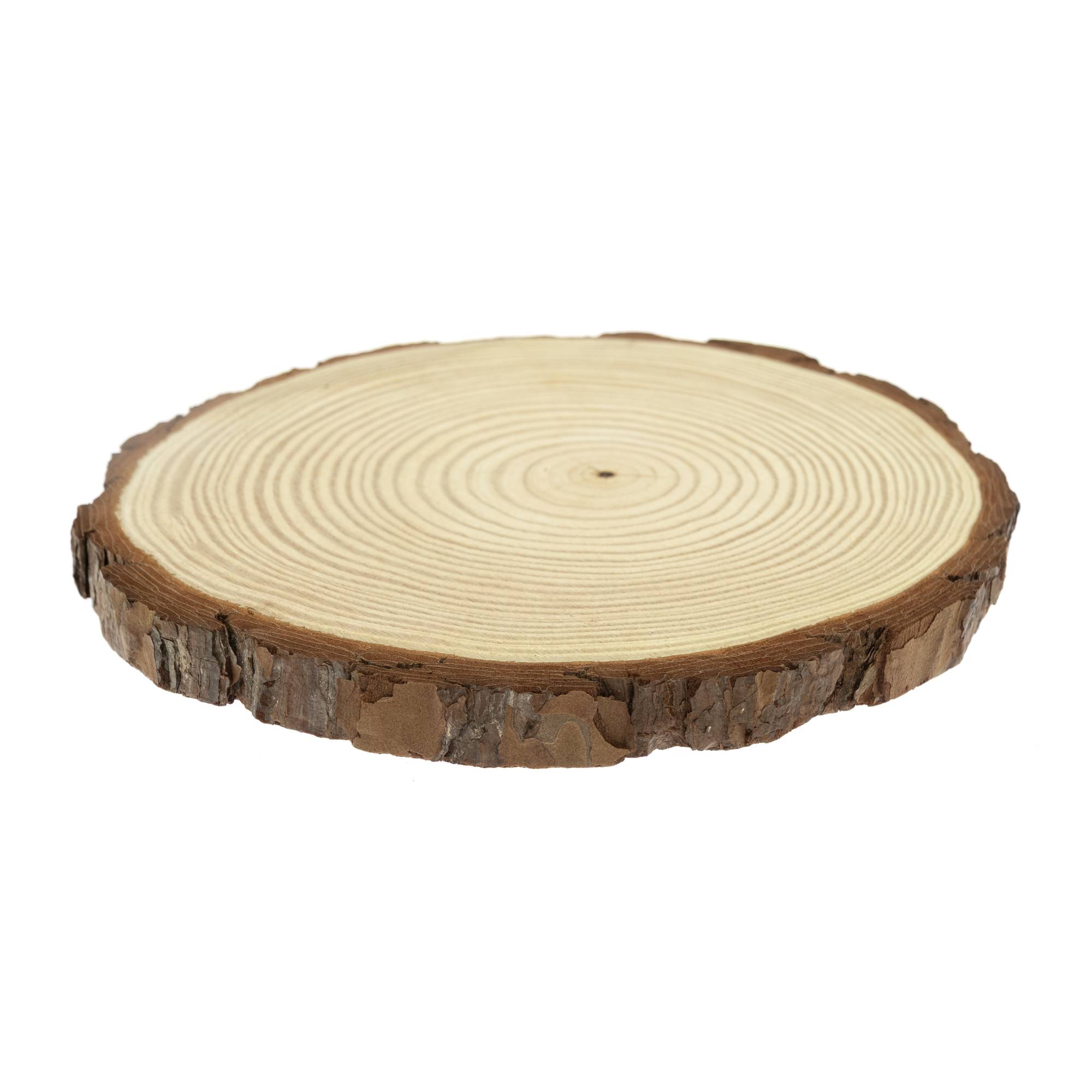 Natural Wooden Pine Slice 20cm | Hobbycraft