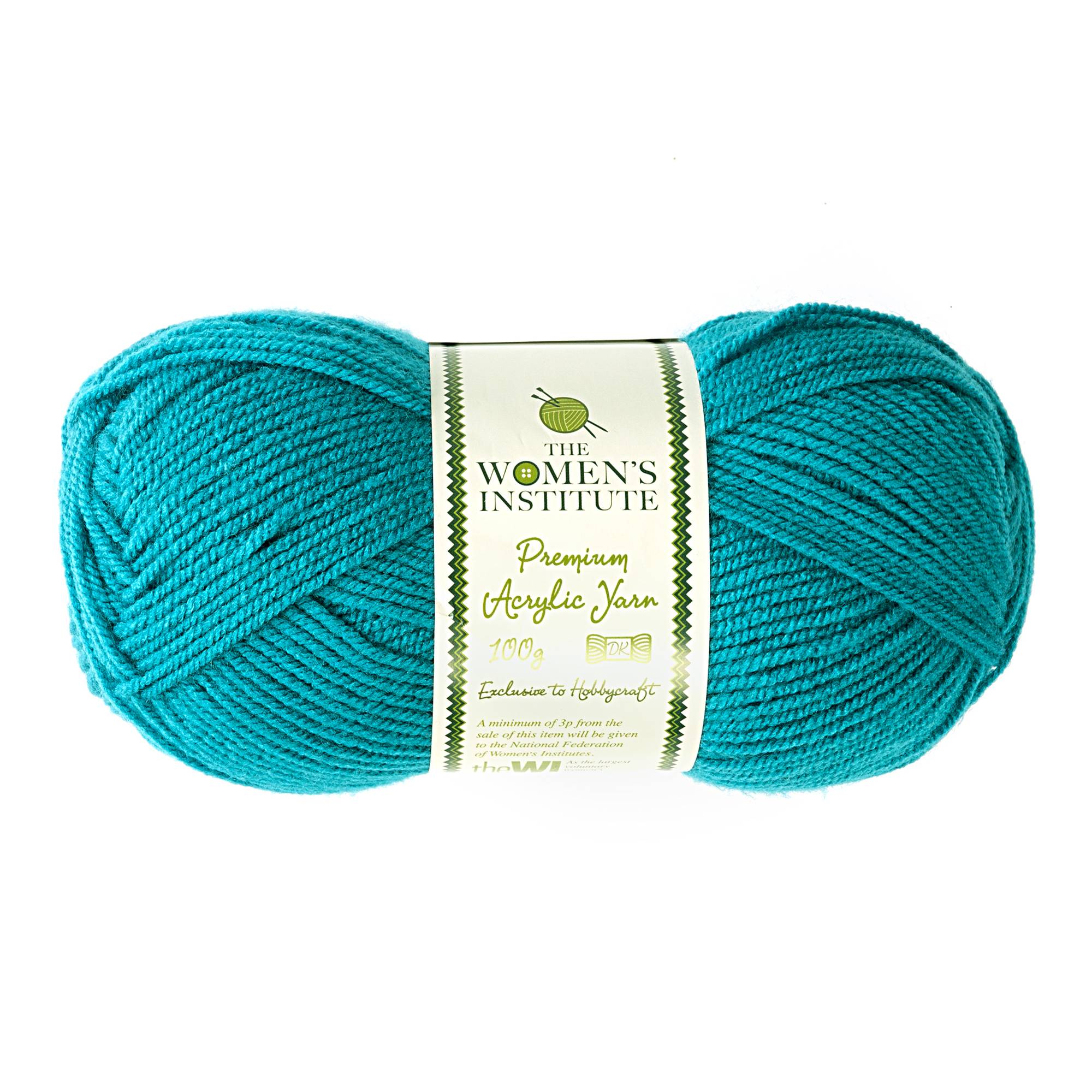 Women's Institute Dark Turquoise Premium Acrylic Yarn 100g | Hobbycraft