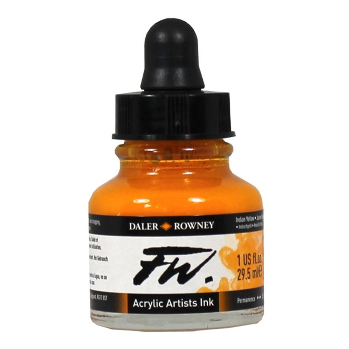 Daler-Rowney Indian Yellow FW Artists Ink 29.5ml | Hobbycraft