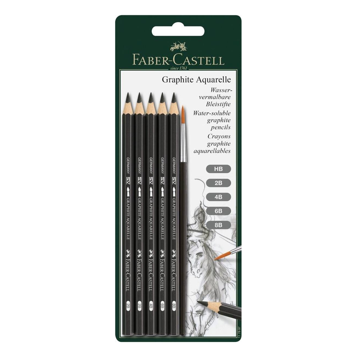 Faber-Castell Graphite Aquarelle Set 6 Pack | Hobbycraft