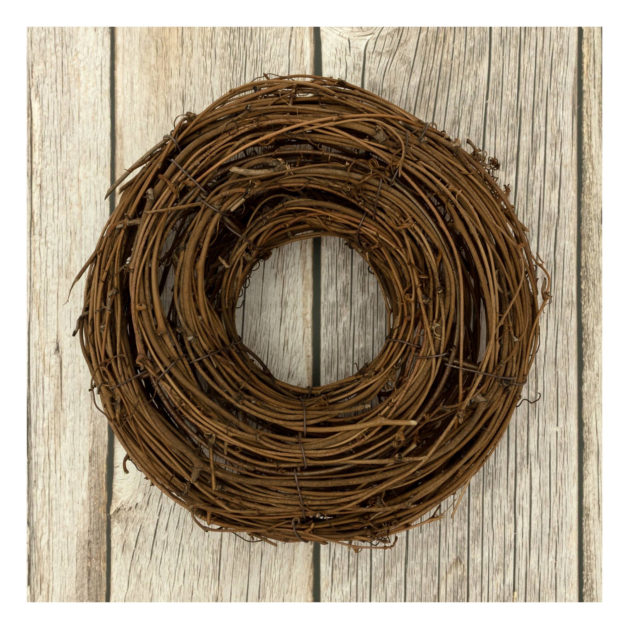 Wide Rattan Wreath 20cm | Hobbycraft