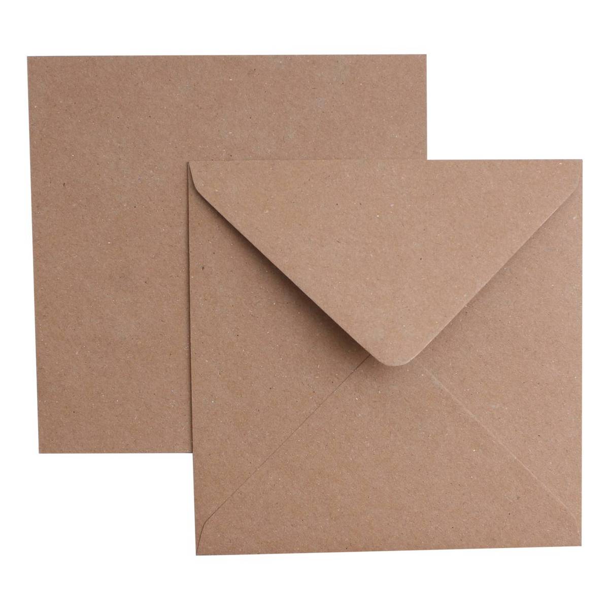 Kraft Envelopes 6 x 6 Inches 50 Pack | Hobbycraft