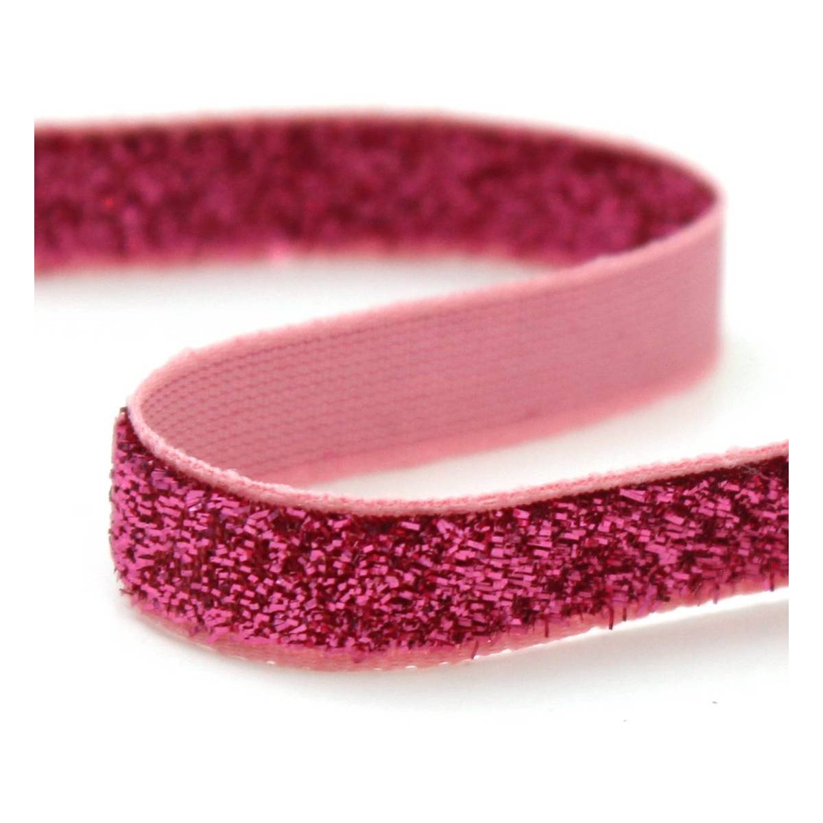 Metallic Spicy Pink Woven Sparkle Ribbon 10mm x 2.5m | Hobbycraft