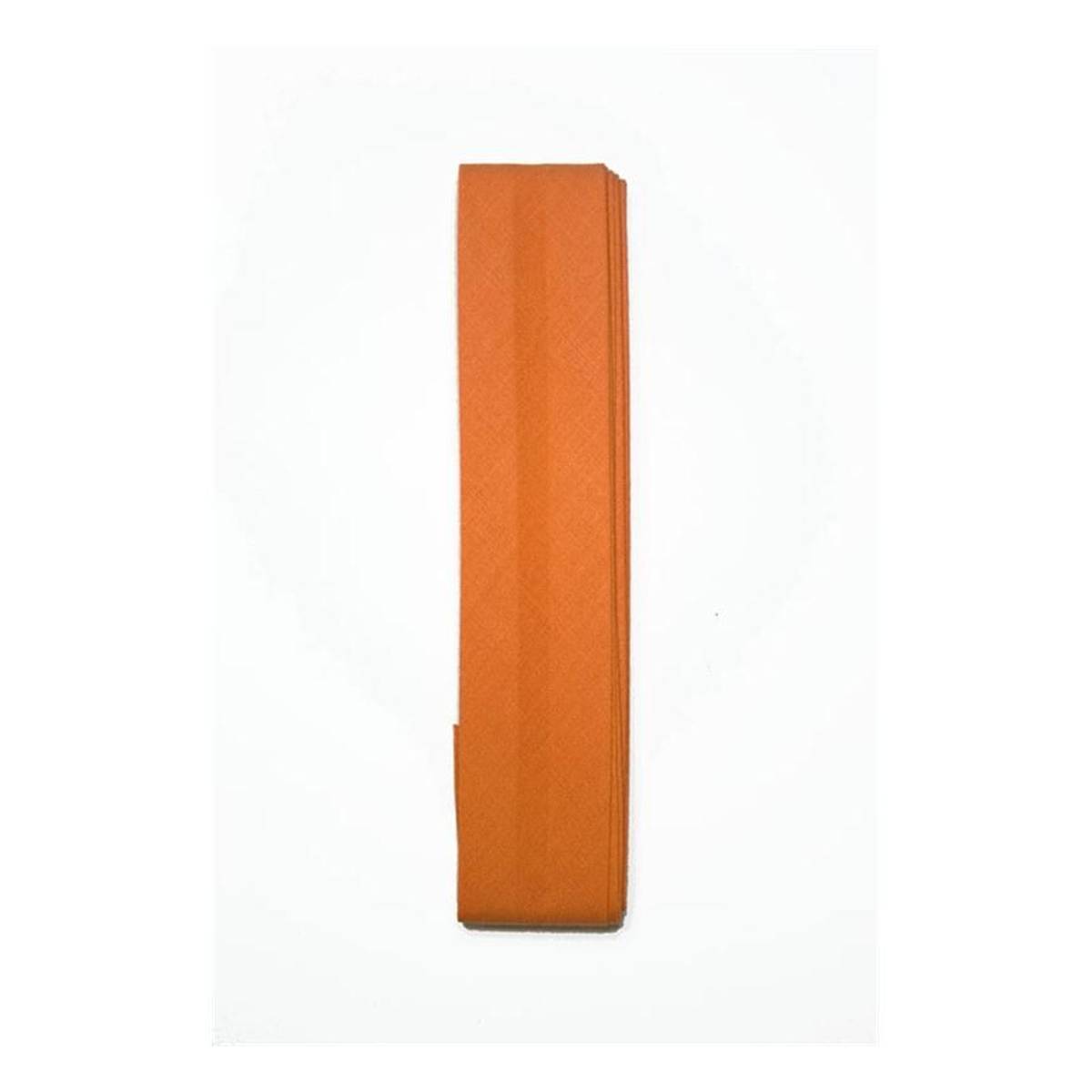 Orange Poly Cotton Bias Binding 25mm x 2.5m | Hobbycraft