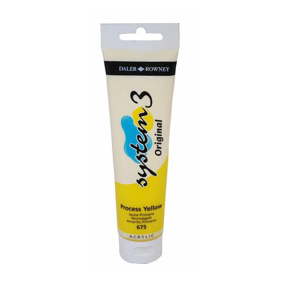 Daler-Rowney System3 Process Yellow Acrylic Paint 150ml | Hobbycraft