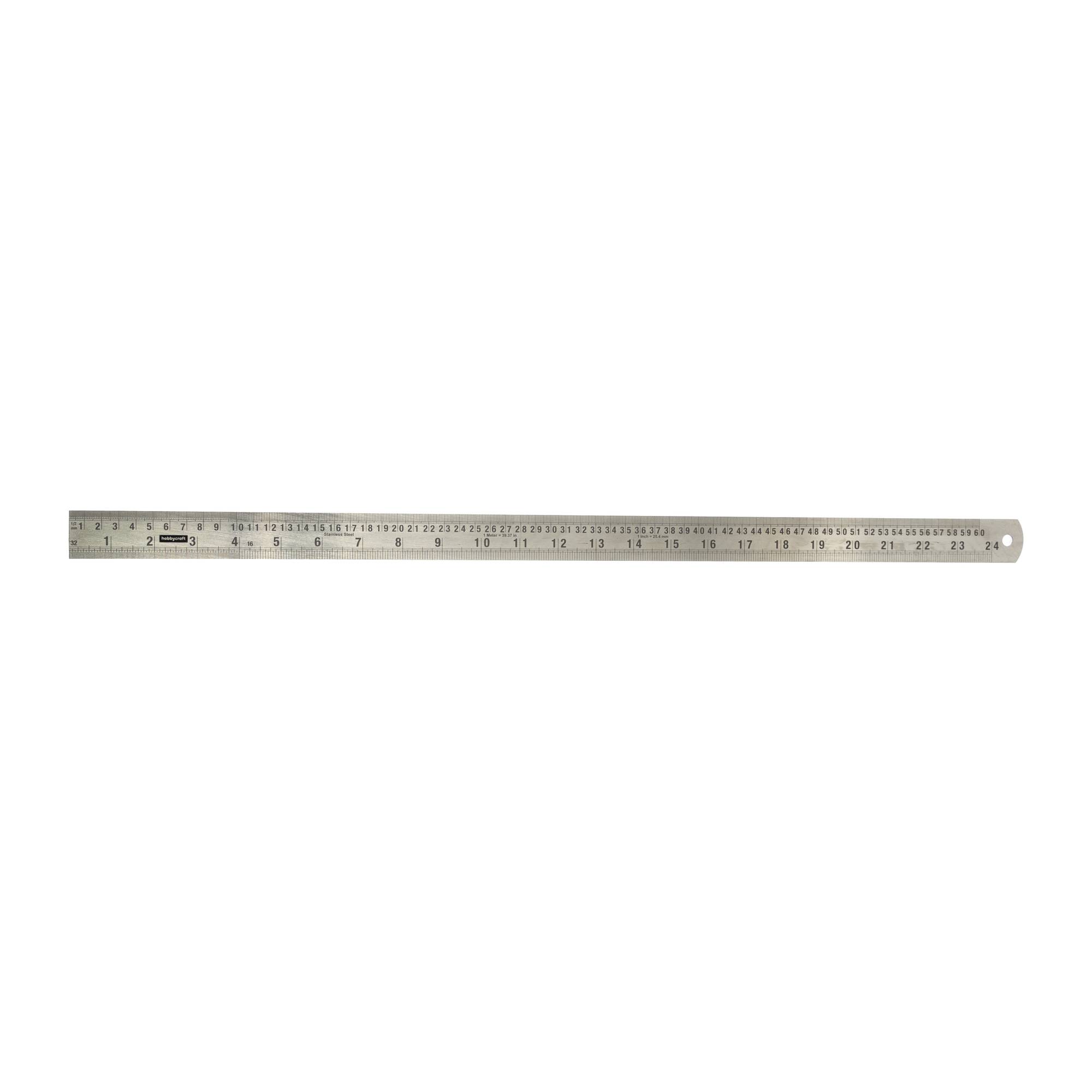Steel Scale Ruler 60cm | Hobbycraft