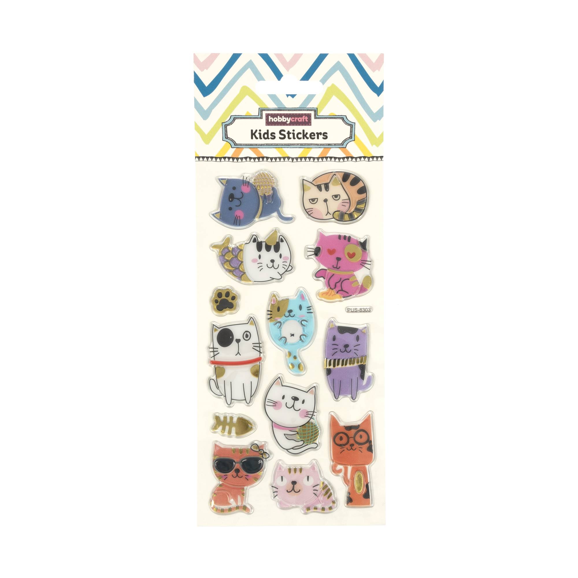 Kitten Gel Stickers | Hobbycraft