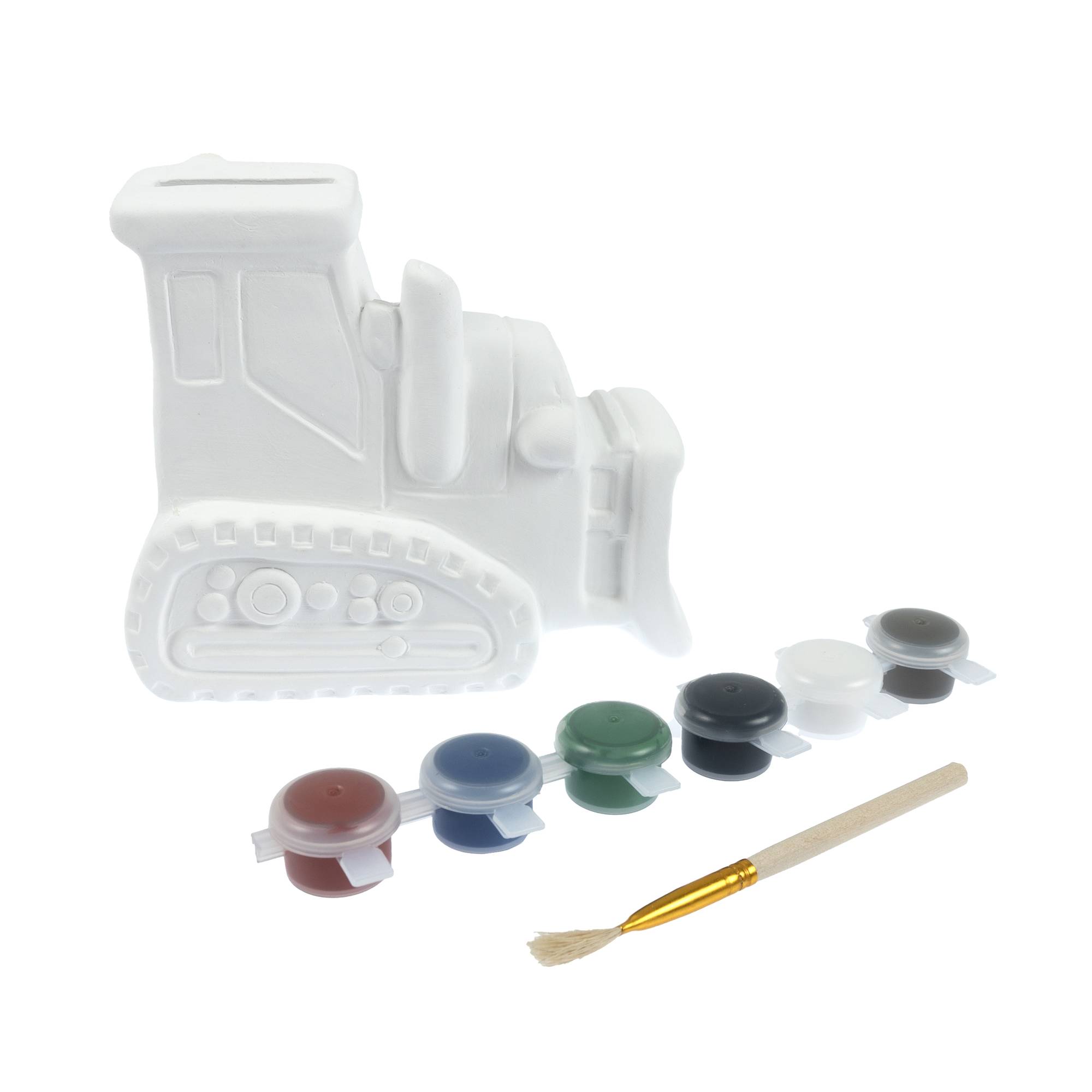 Paint Your Own Bulldozer Money Box | Hobbycraft