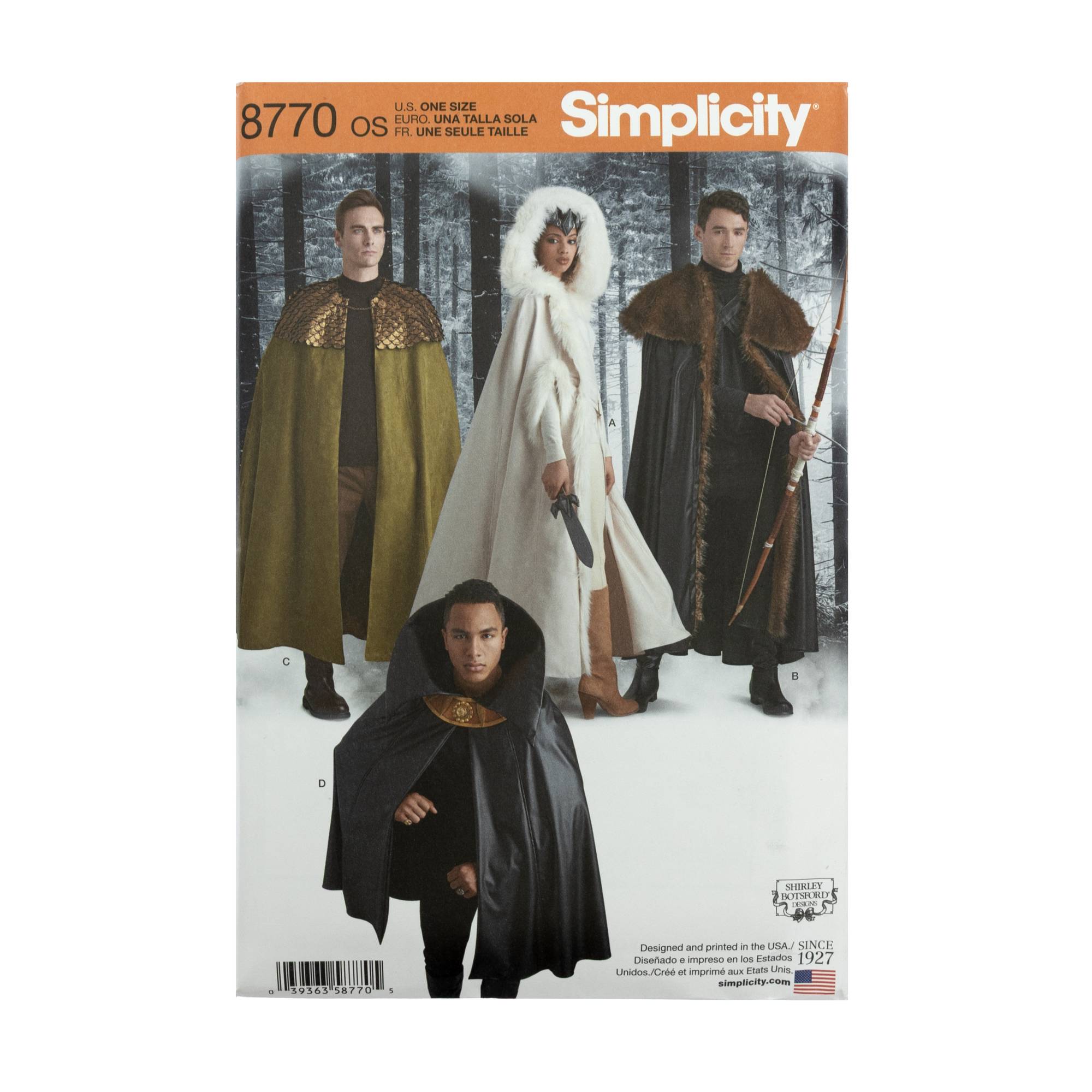 Simplicity Fantasy Cape Sewing Pattern 8770 | Hobbycraft