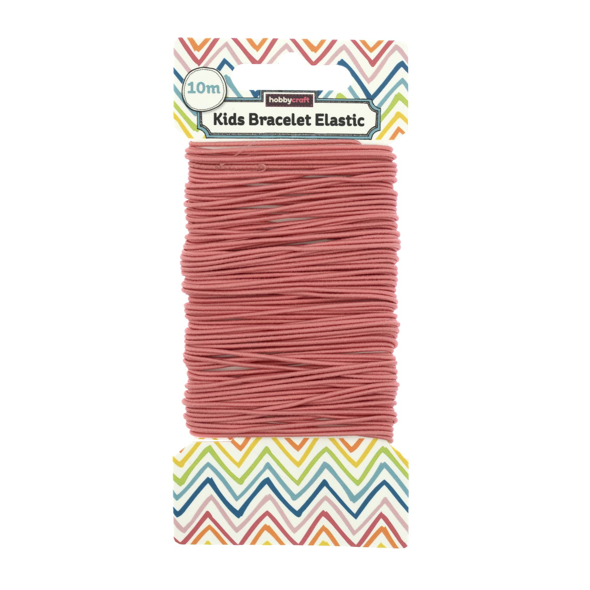 Pink Bracelet Elastic 10m | Hobbycraft