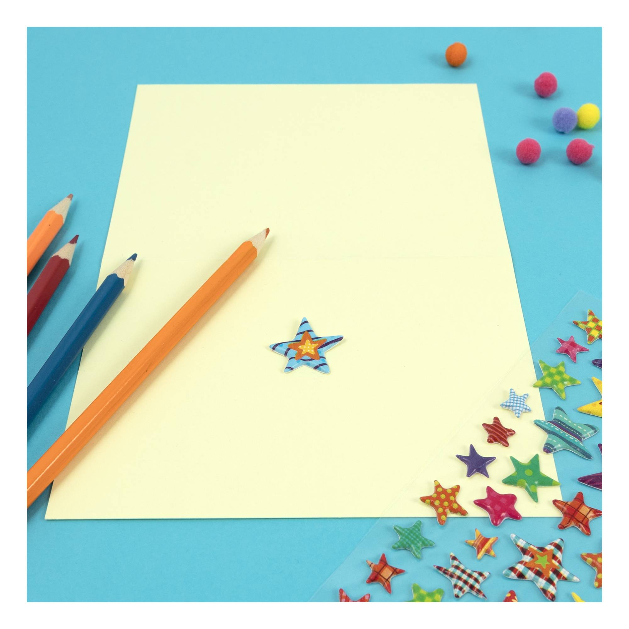 Patterned Star Puffy Stickers | Hobbycraft