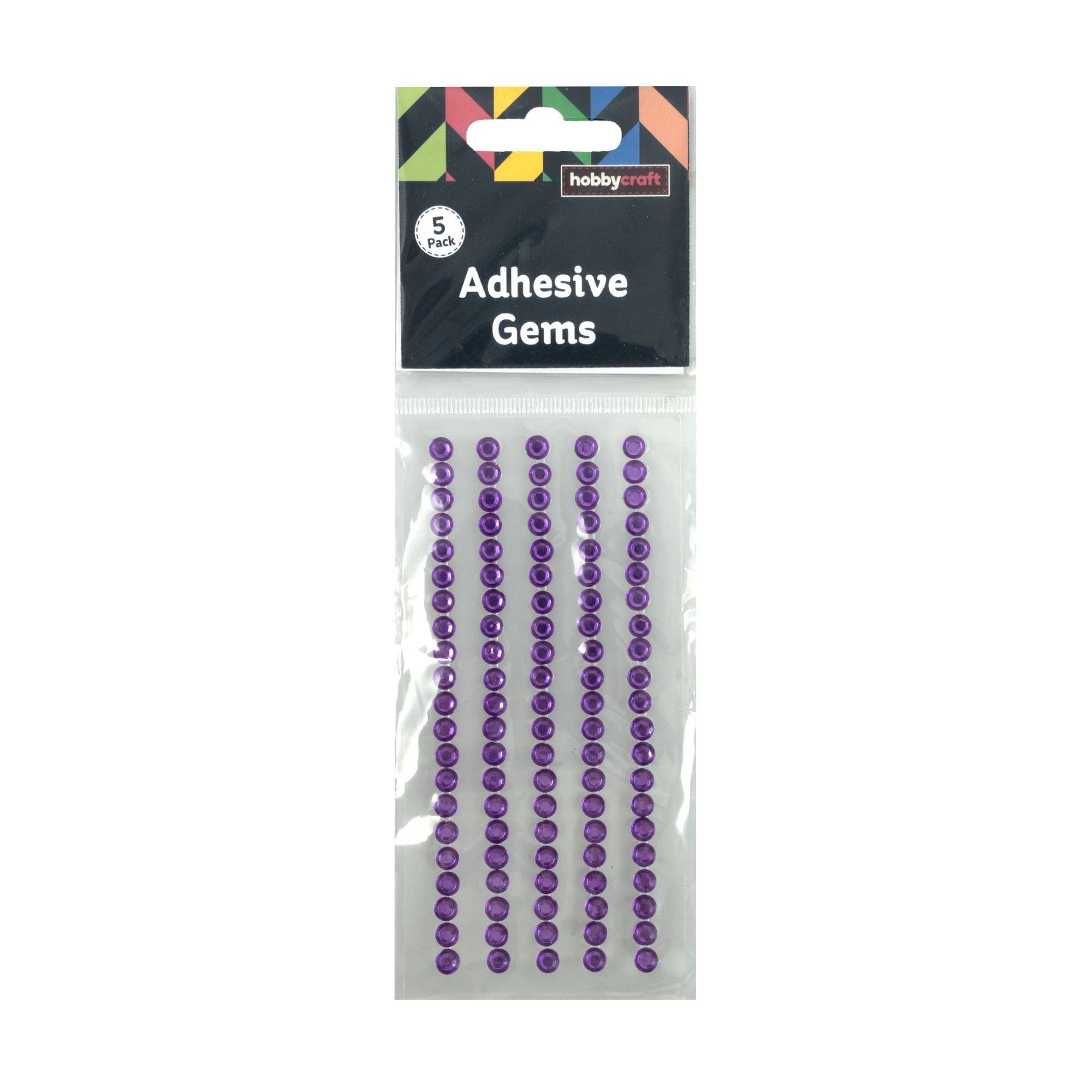 Light Purple Adhesive Gem Strips 5mm 5 Pack | Hobbycraft