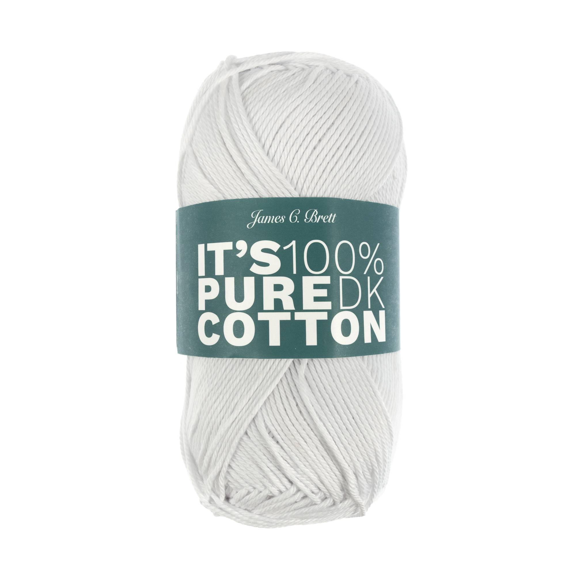 James C Brett White It’s Pure Cotton Yarn 100g | Hobbycraft
