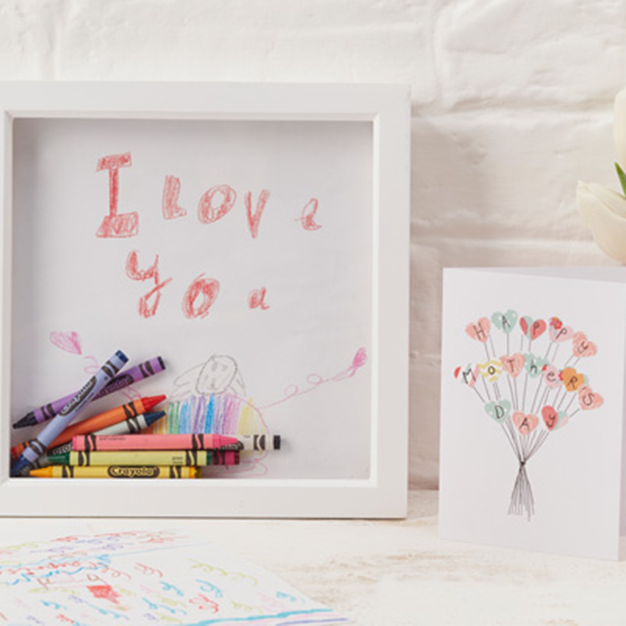 DIY Crayon Box Frame Craft for Mother’s Day | Hobbycraft