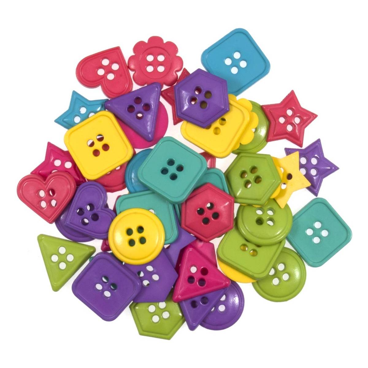 Trimits Carnival Geometry Craft Buttons 20g | Hobbycraft