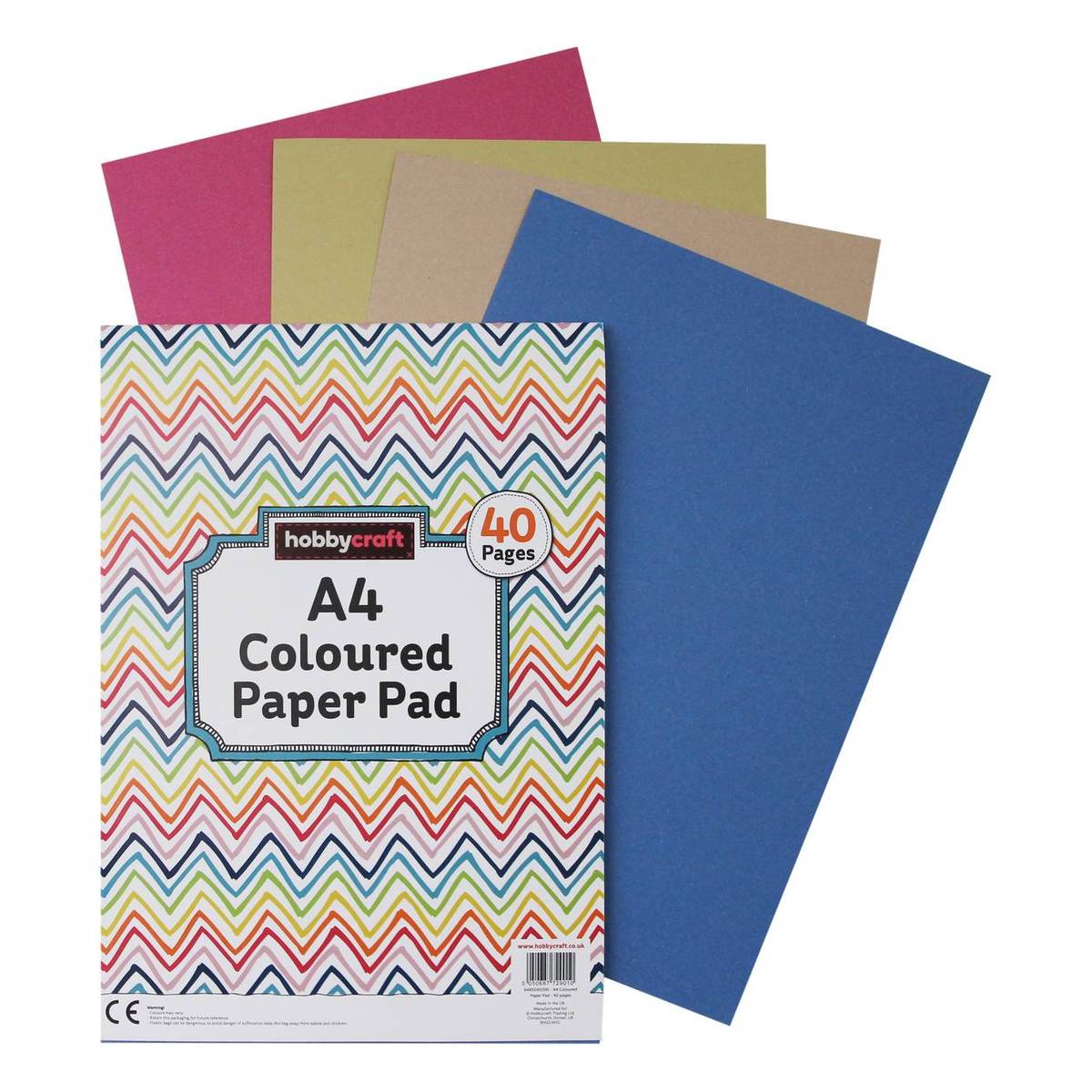Coloured Paper Pad A4 | Hobbycraft