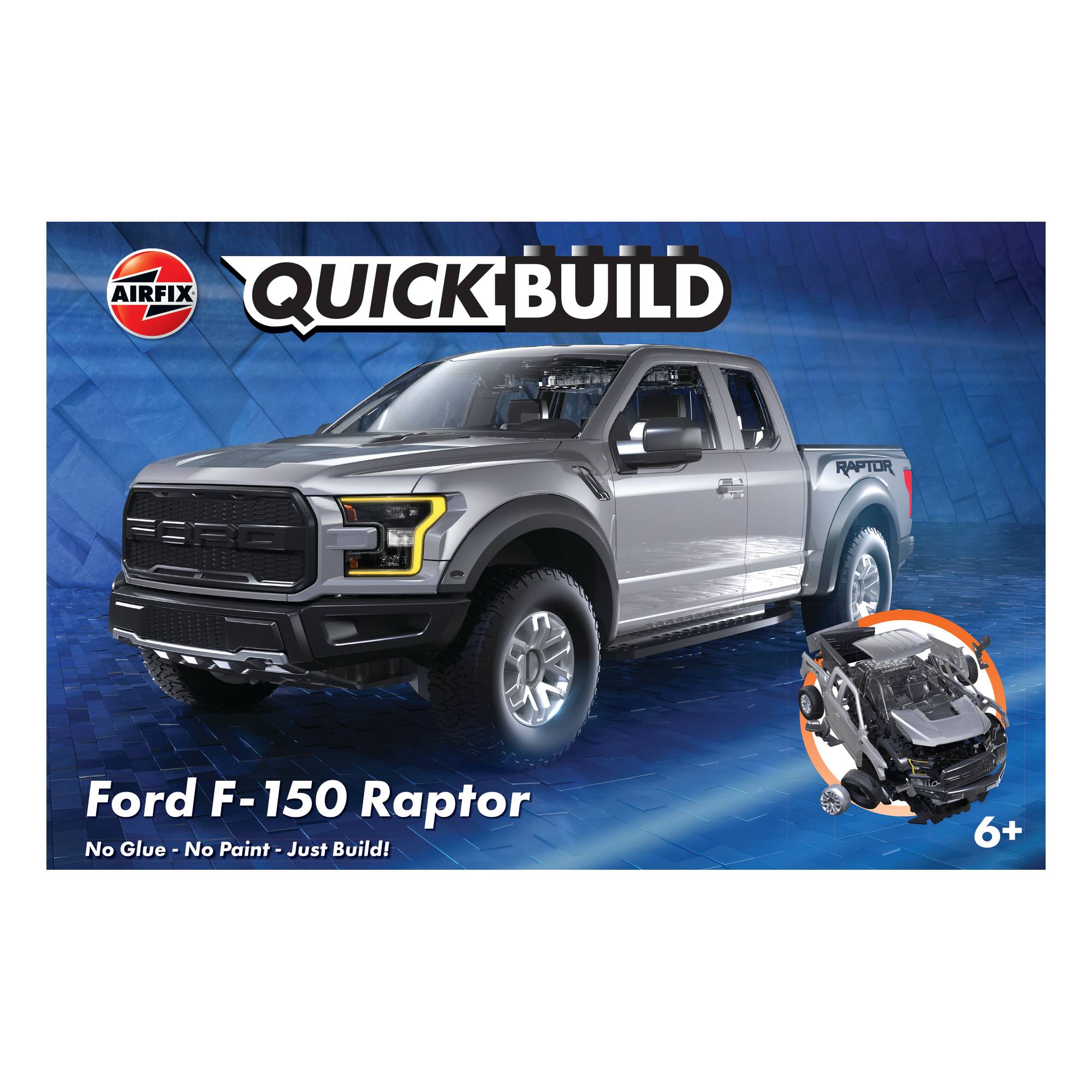 Airfix Quickbuild Grey Ford F-150 Raptor Model Kit | Hobbycraft