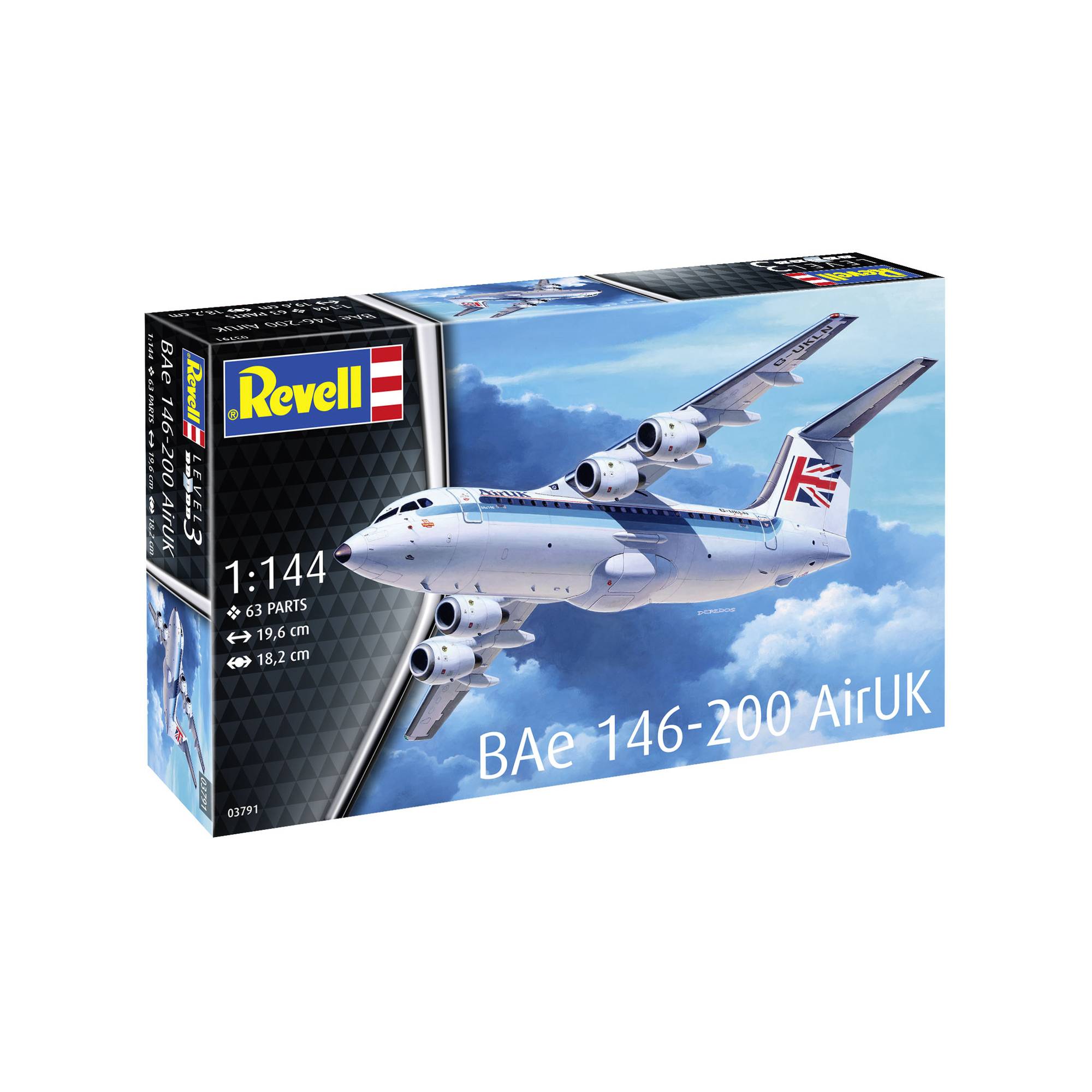 Revell BAe 146-200 Air UK Model Kit 1:144 | Hobbycraft