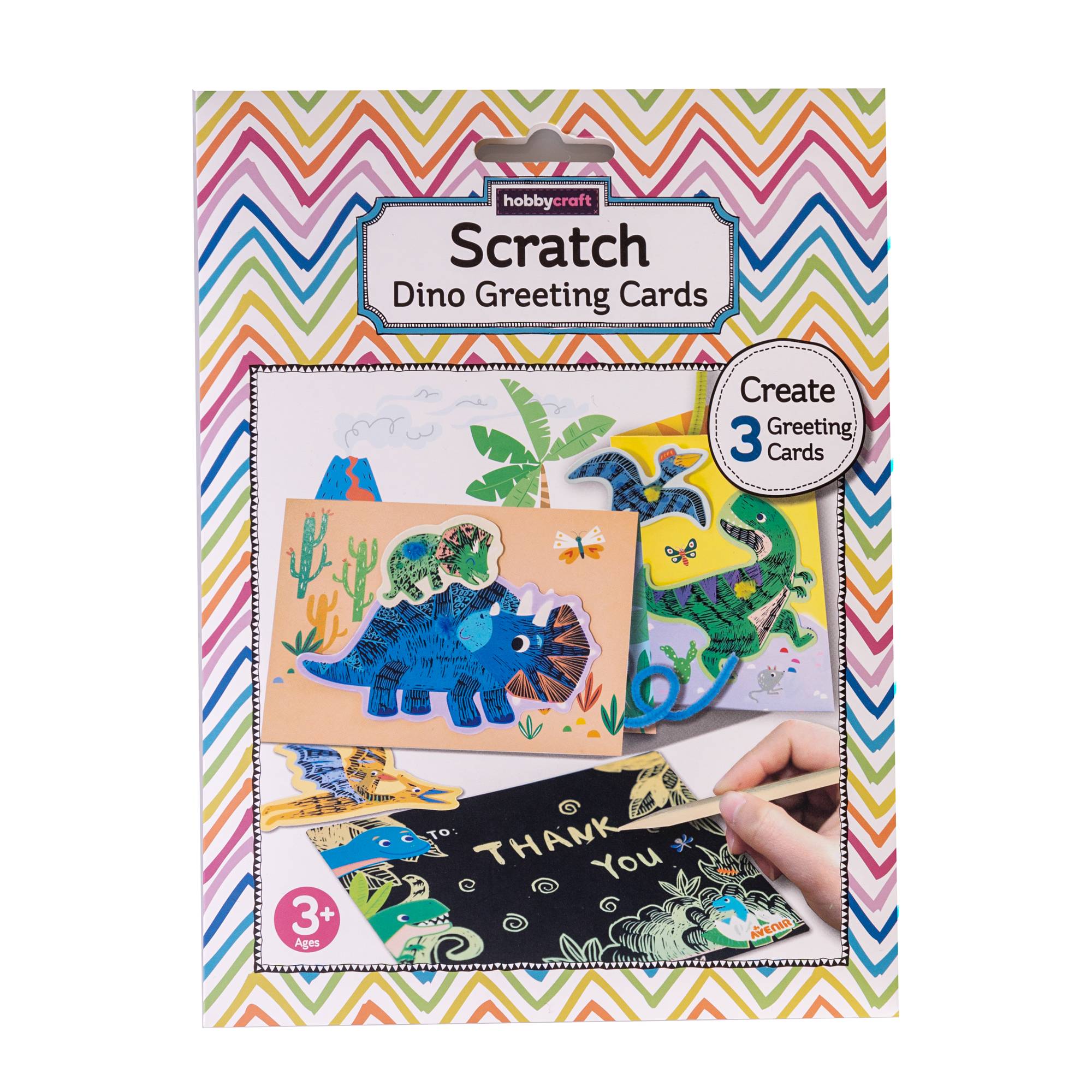 Scratch Dino Greeting Cards | Hobbycraft