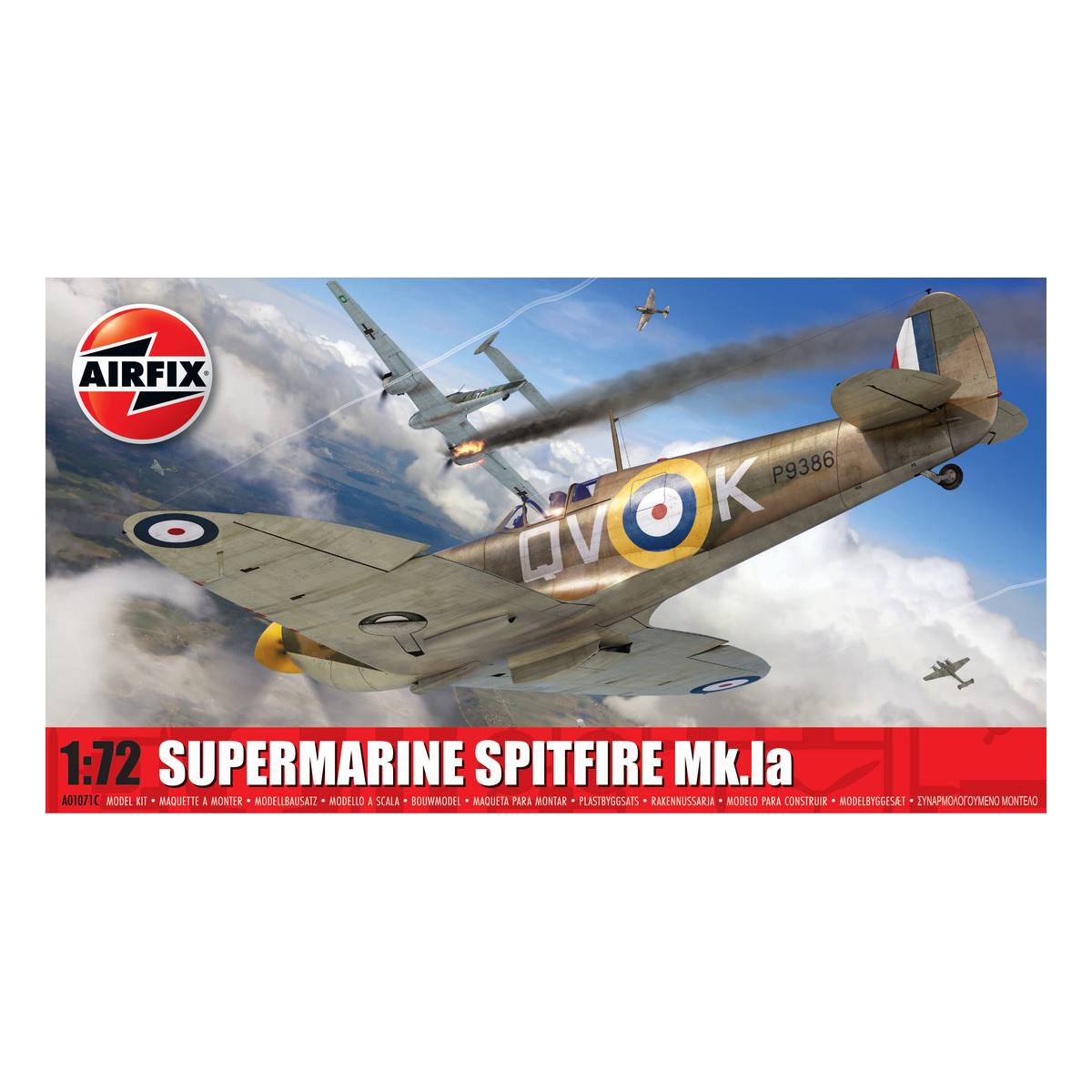 Airfix Supermarine Spitfire Mk.Ia Model Kit 1:72 | Hobbycraft