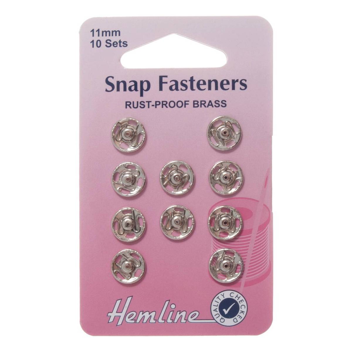 Hemline Snap Fasteners 11mm 10 Pack | Hobbycraft