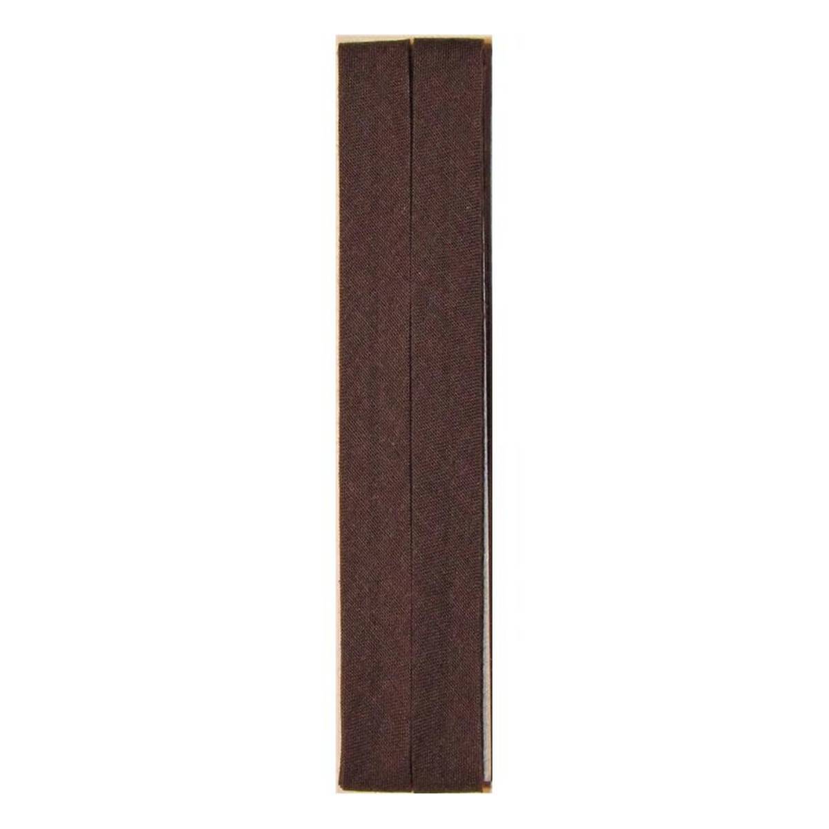 Brown Poly Cotton Bias Binding 12mm x 2.5m | Hobbycraft