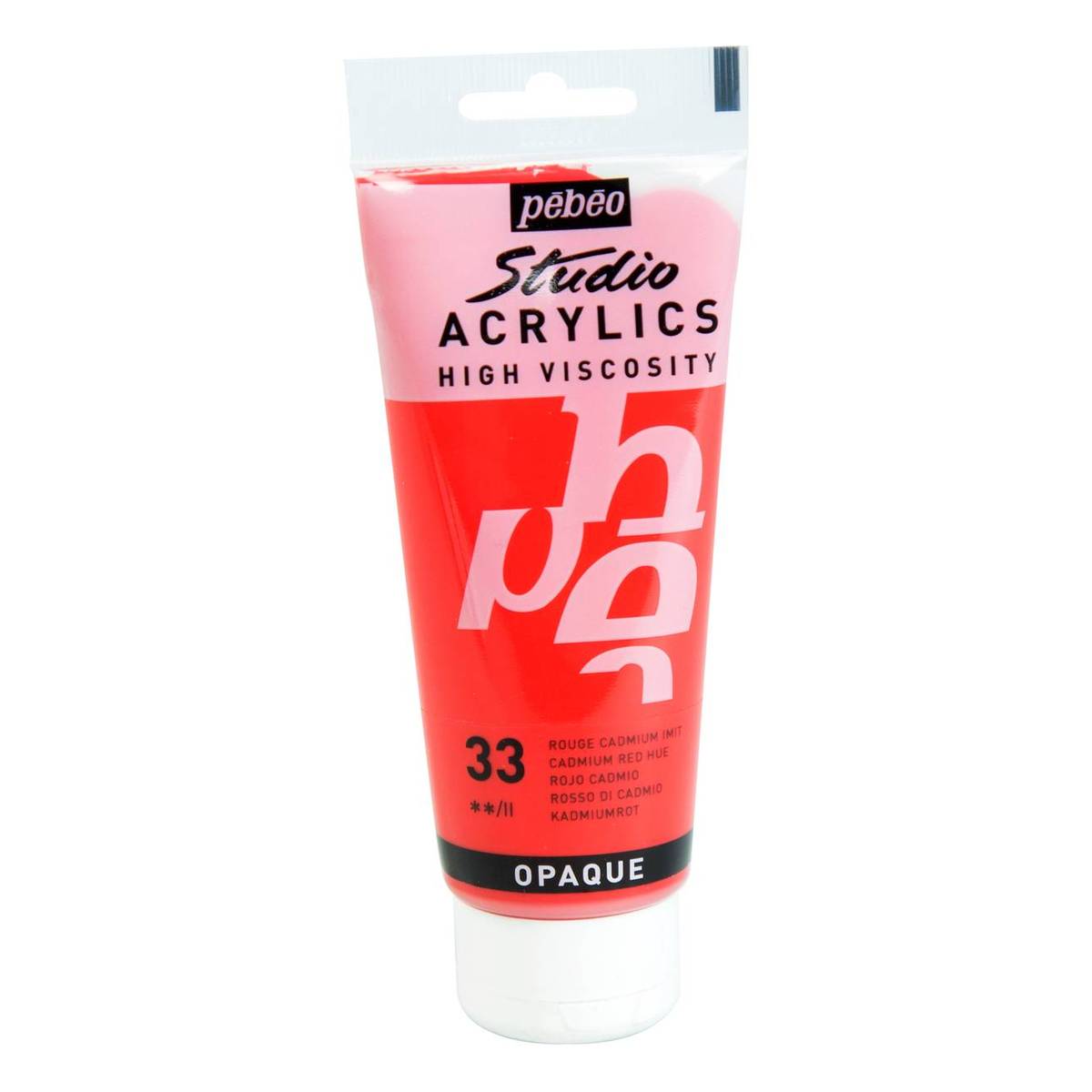 Pebeo Cadmium Red Hue Studio Acrylic Paint 100ml | Hobbycraft