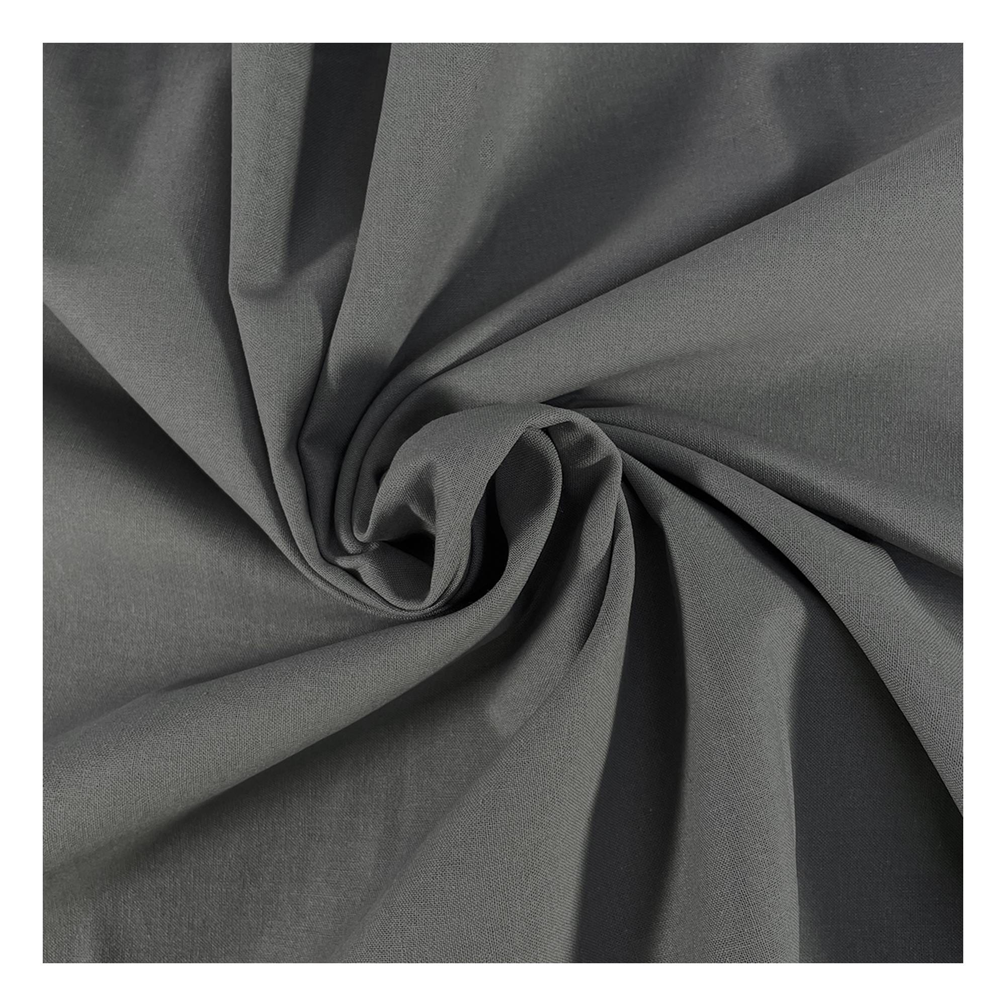Mid Grey Cotton Homespun Fabric by the Metre | Hobbycraft