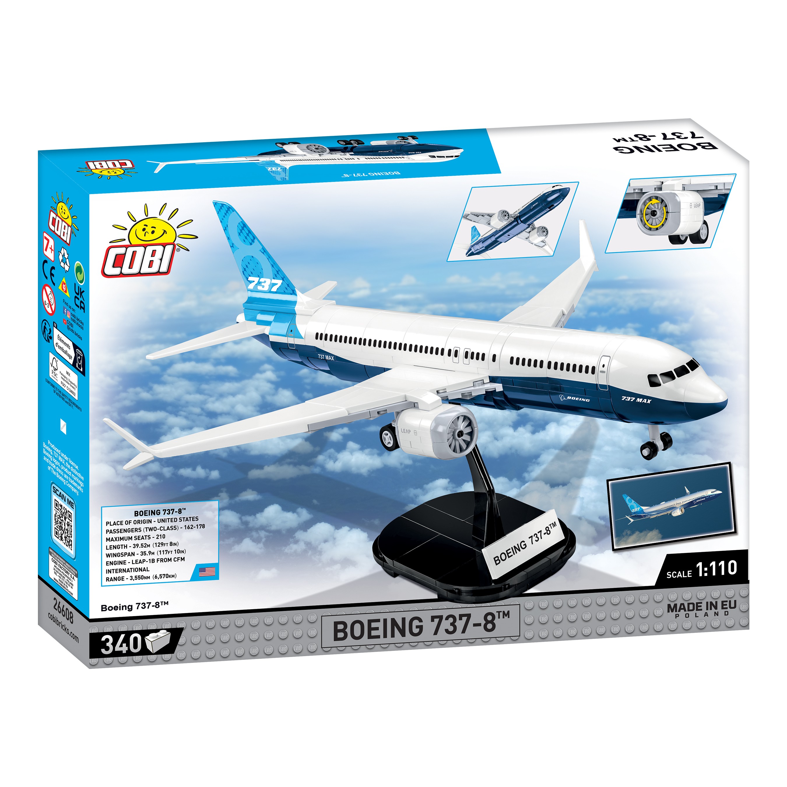 COBI Boeing 737-8 Set 1:110 | Hobbycraft