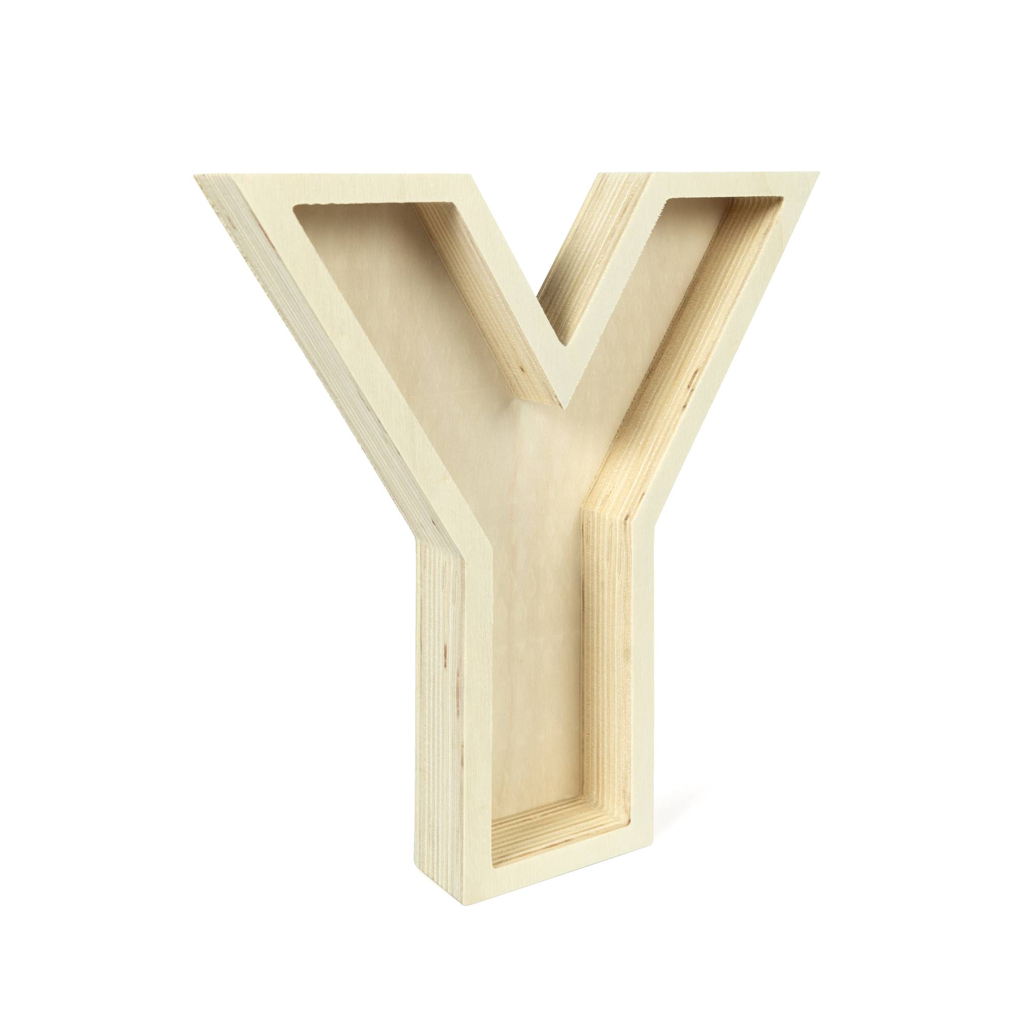 Wooden Fillable Letter Y 22cm | Hobbycraft
