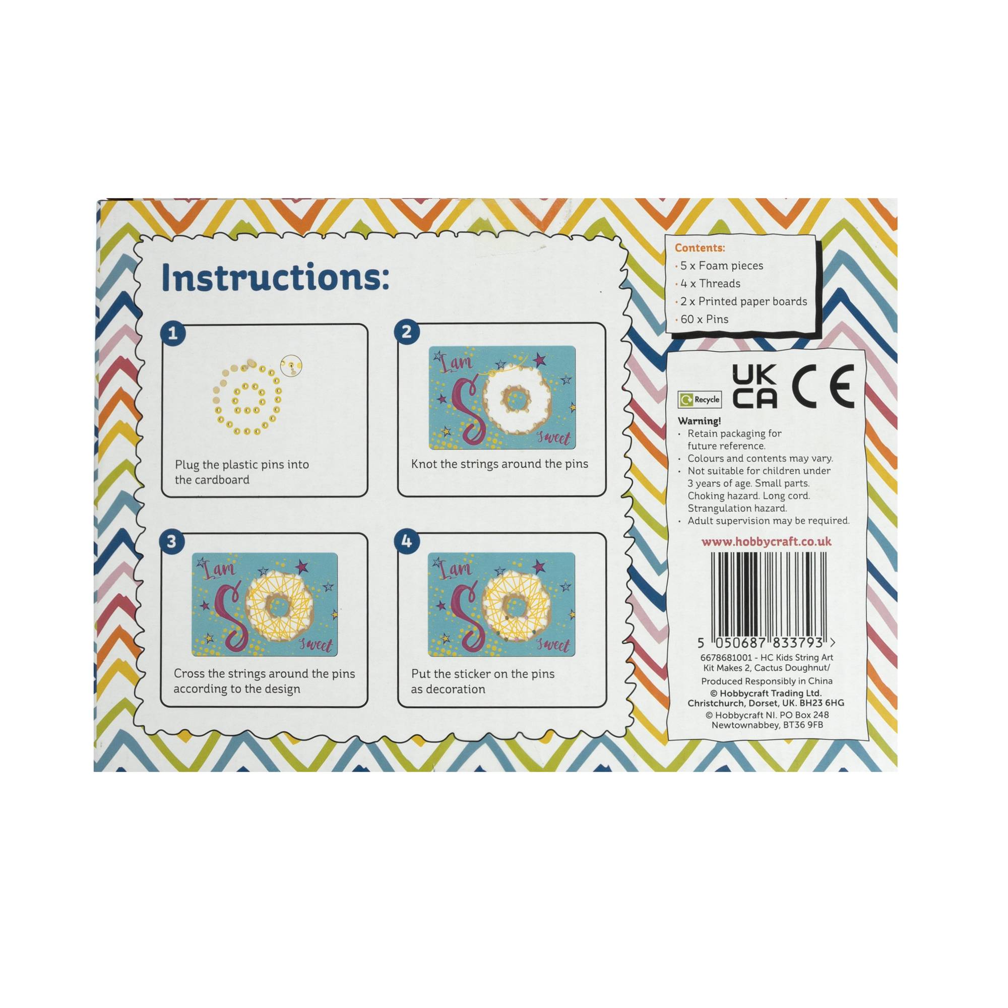 Make Your Own Cactus and Doughnut String Art Kit | Hobbycraft