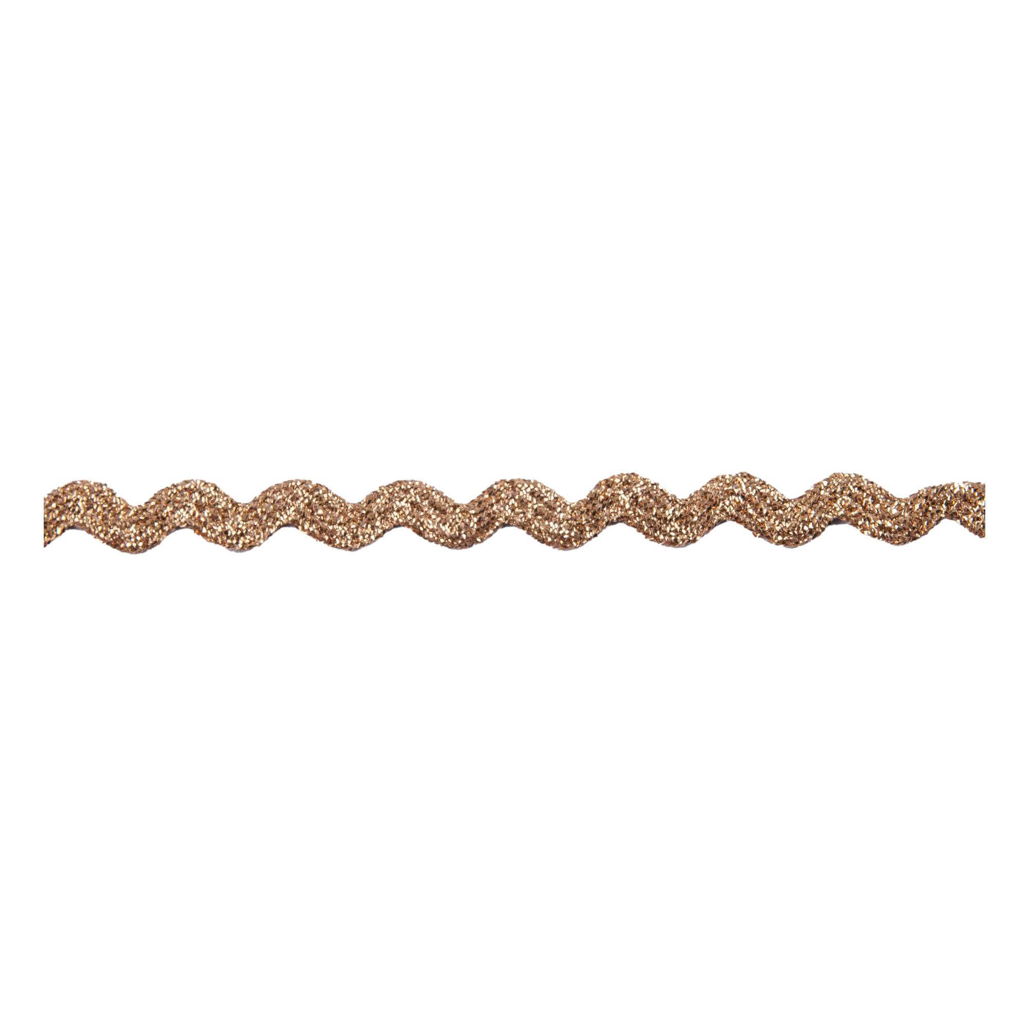 Gold 5mm Metallic Ric Rac Trim by the Metre | Hobbycraft