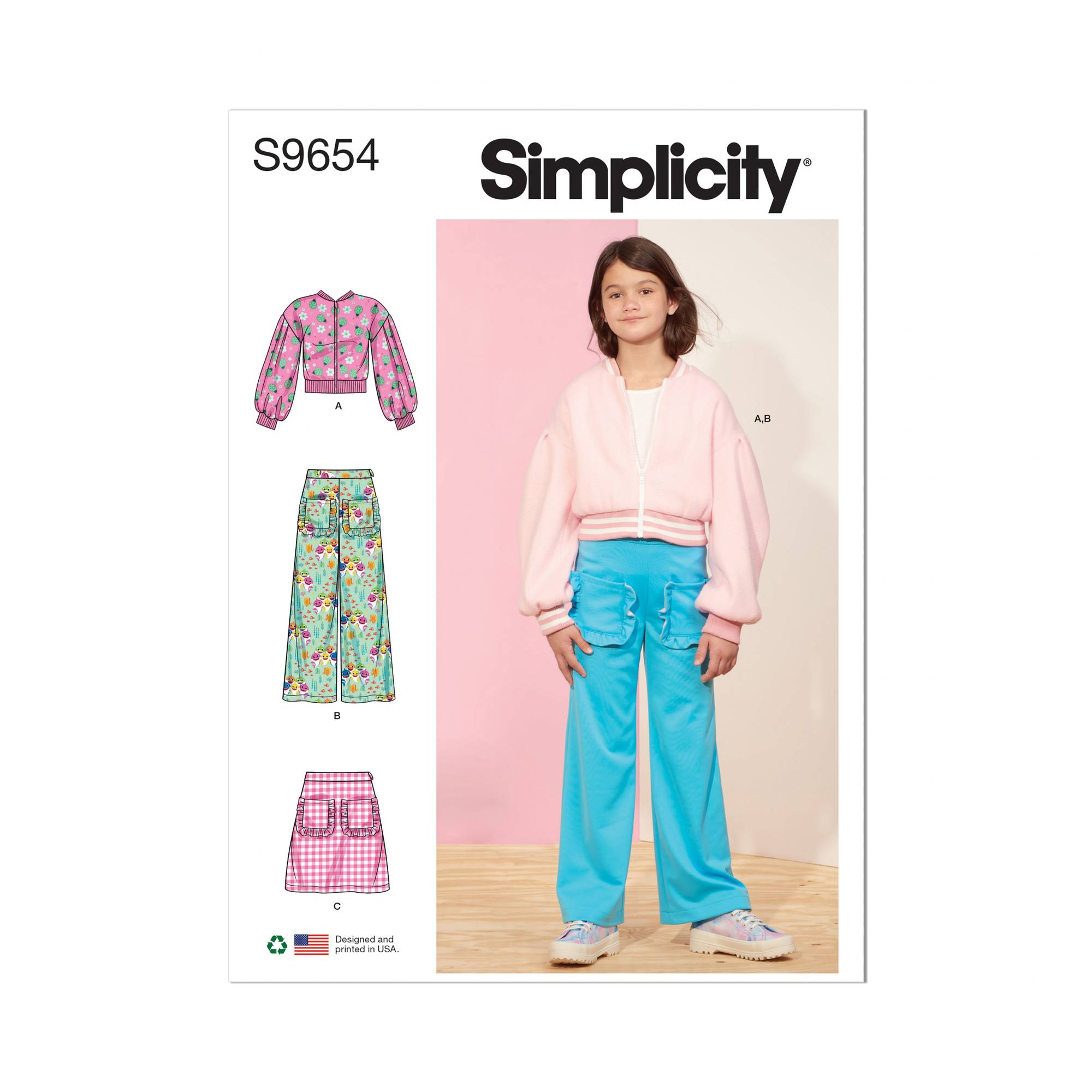 Simplicity Children’s Separates Sewing Pattern S9654 (7-14) | Hobbycraft